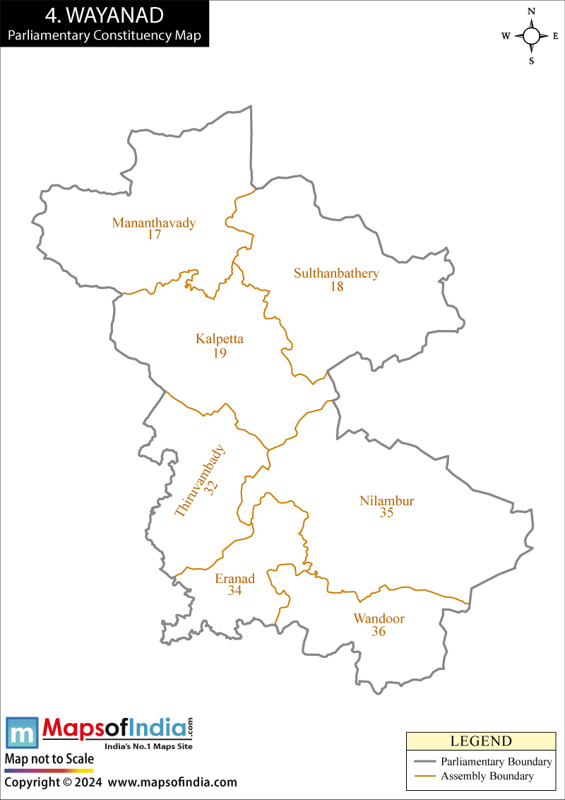 Wayanad Election Result 2024 Parliamentary Constituency Map And