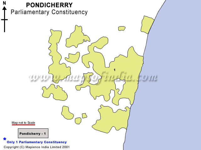 Pondicherry Parliamentary map, Parliamentary map of India ...