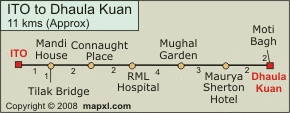 Maps of India, Delhi Traveller Assistance