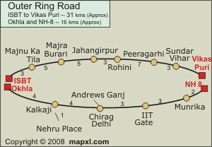 Maps of India, Delhi Traveller Assistance