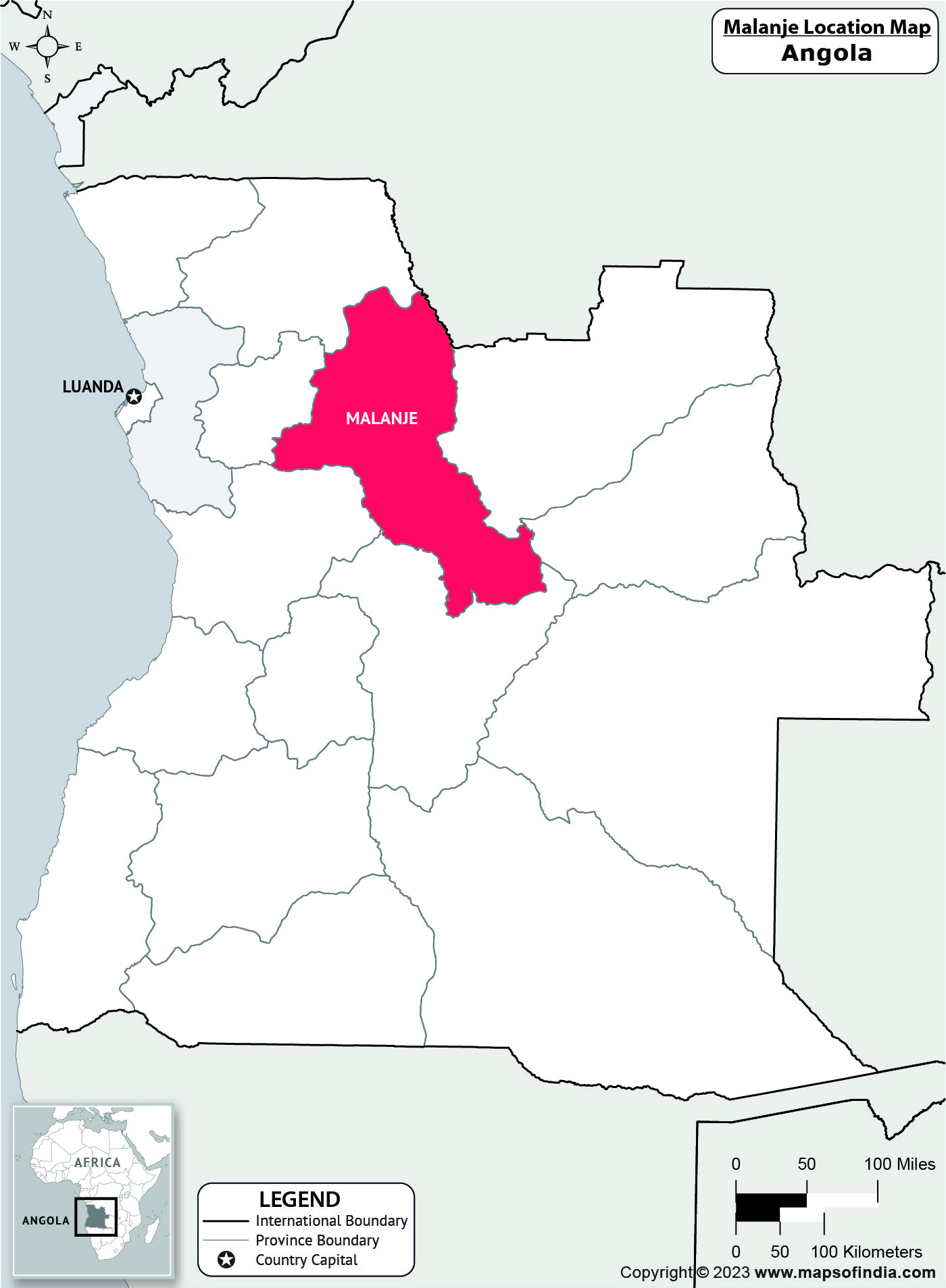 Malanje, Google Map, Angola | Google Map of Malanje Satellite View