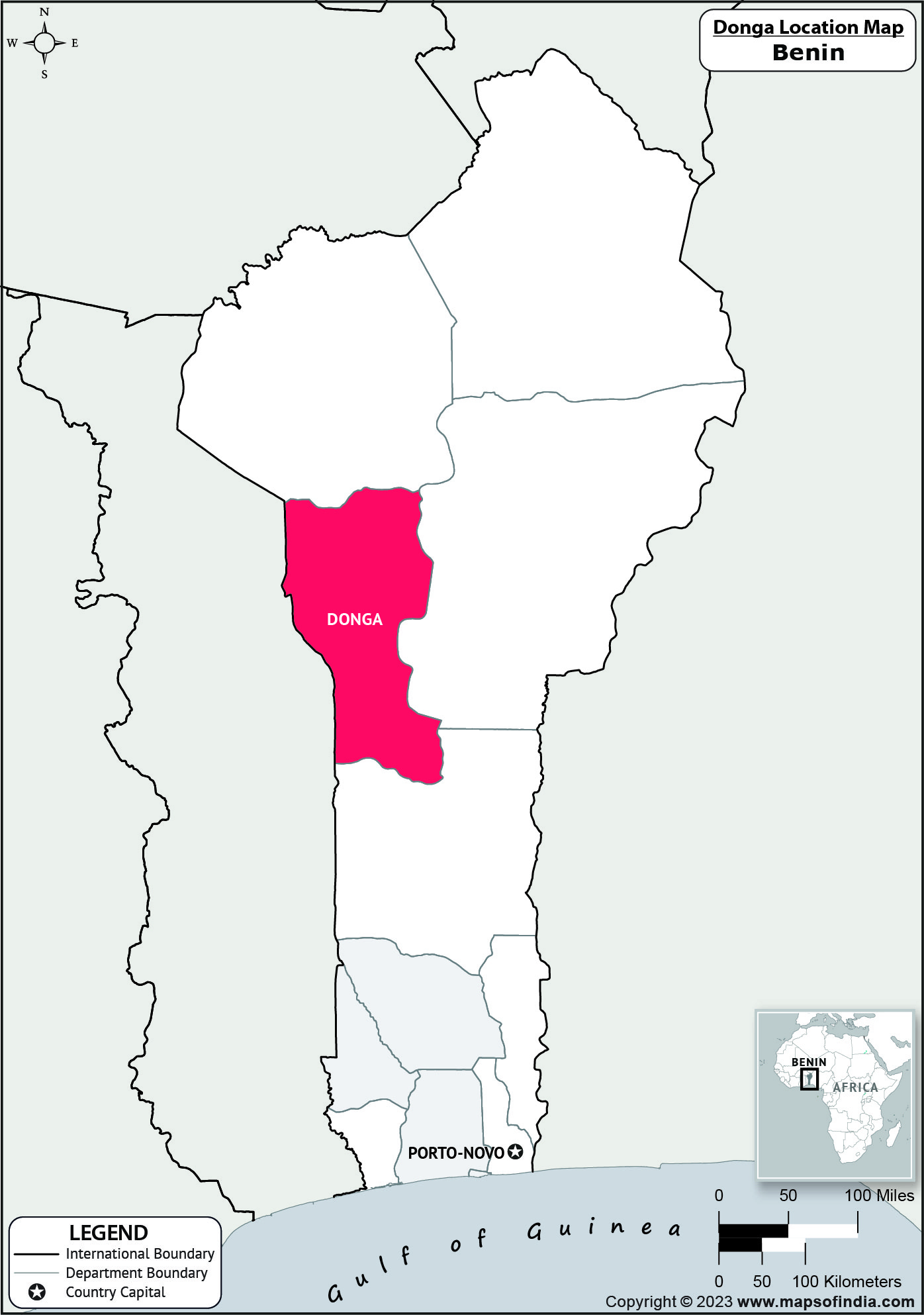 Where is Donga Located in Benin? | Donga Location Map in the Benin