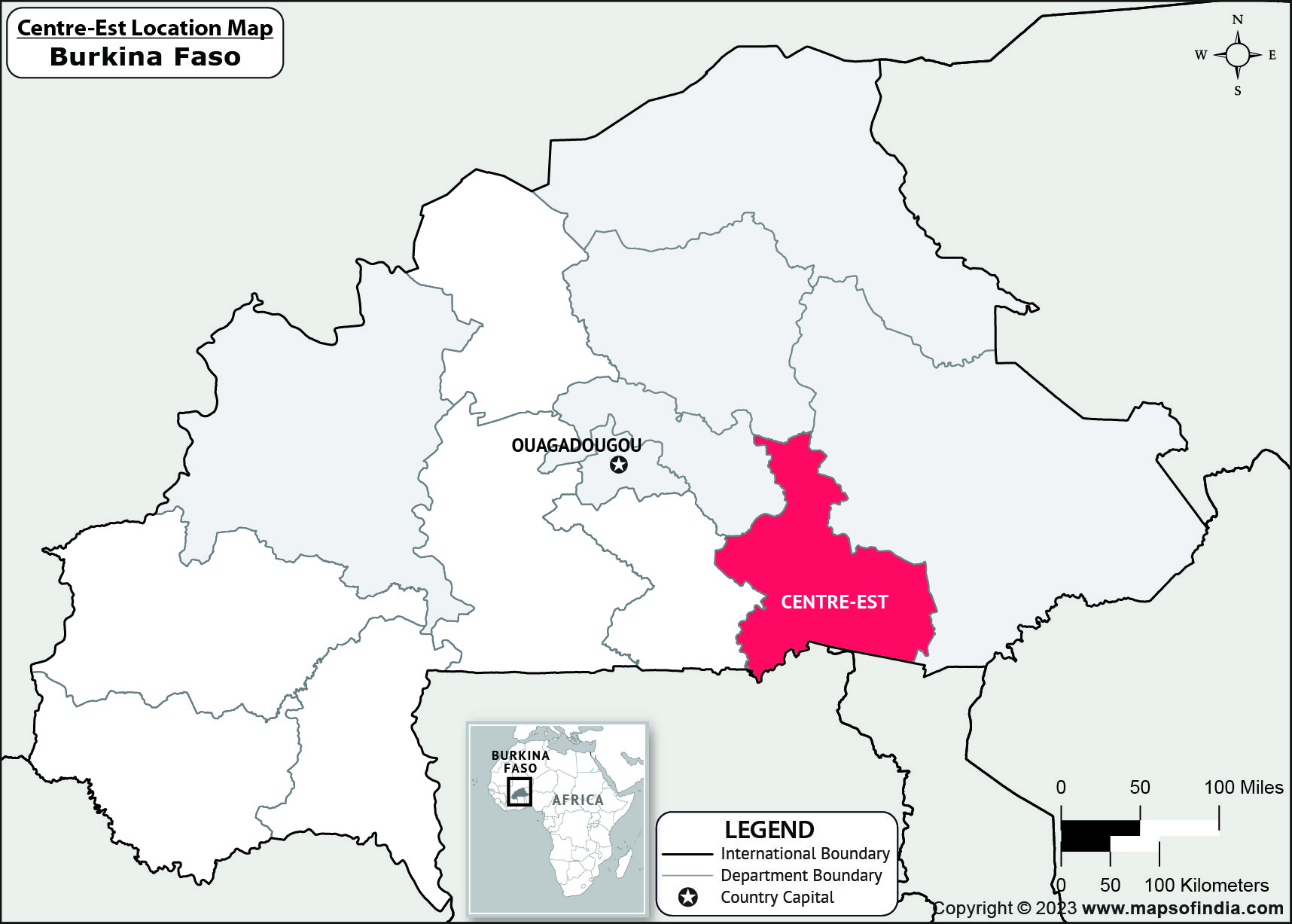 Where is Centre Est Located in Burkina Faso? | Centre Est Location Map ...