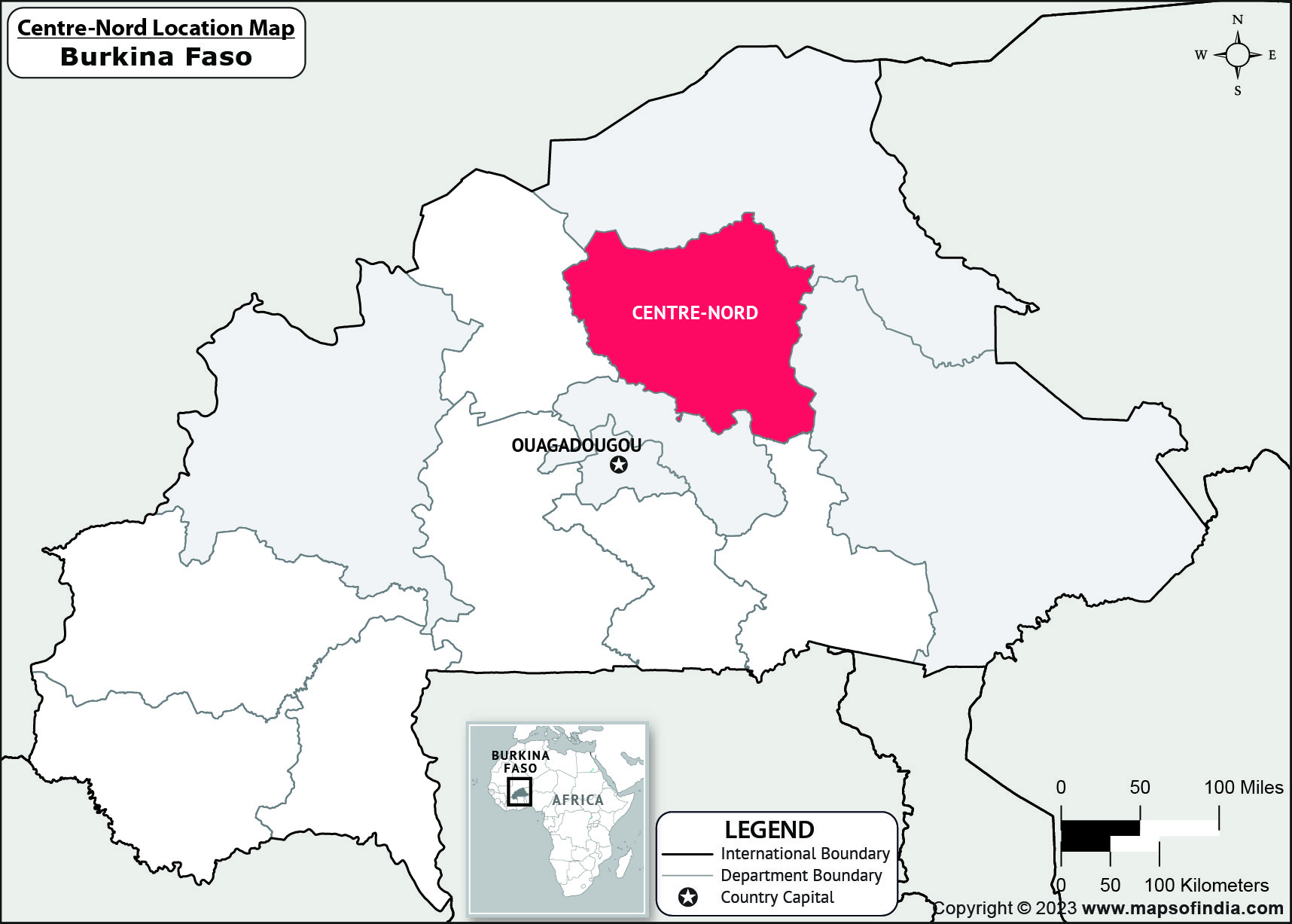 Where is Centre Nord Located in Burkina Faso? | Centre Nord Location ...