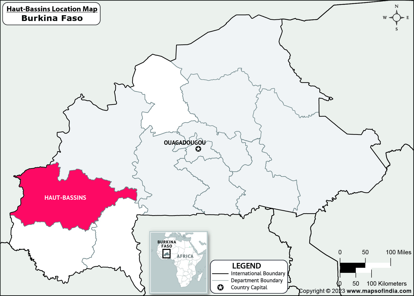 Haut Bassins, Google Map, Burkina Faso | Google Map of Haut Bassins ...