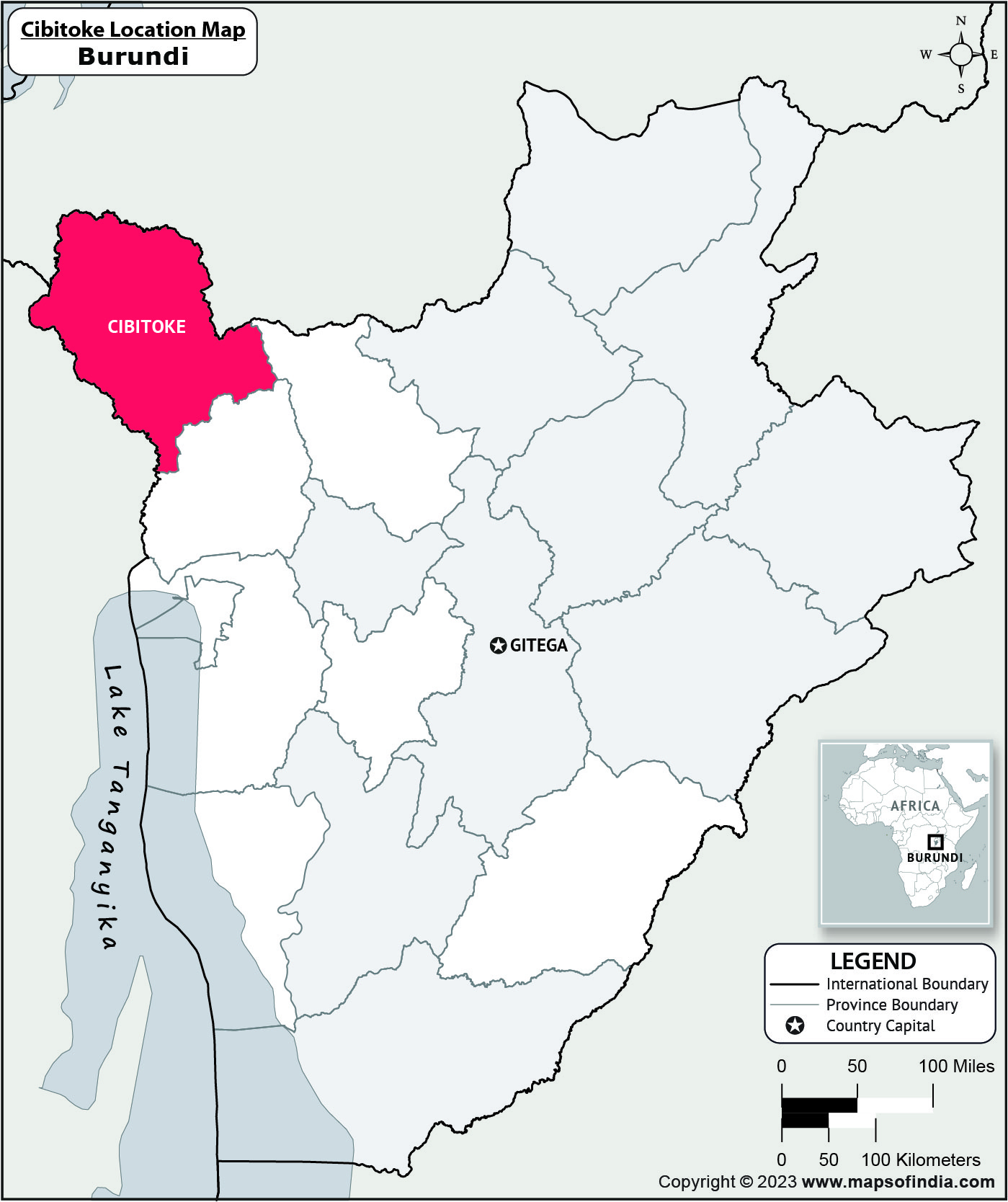 Where is Cibitoke Located in Burundi? | Cibitoke Location Map in the ...