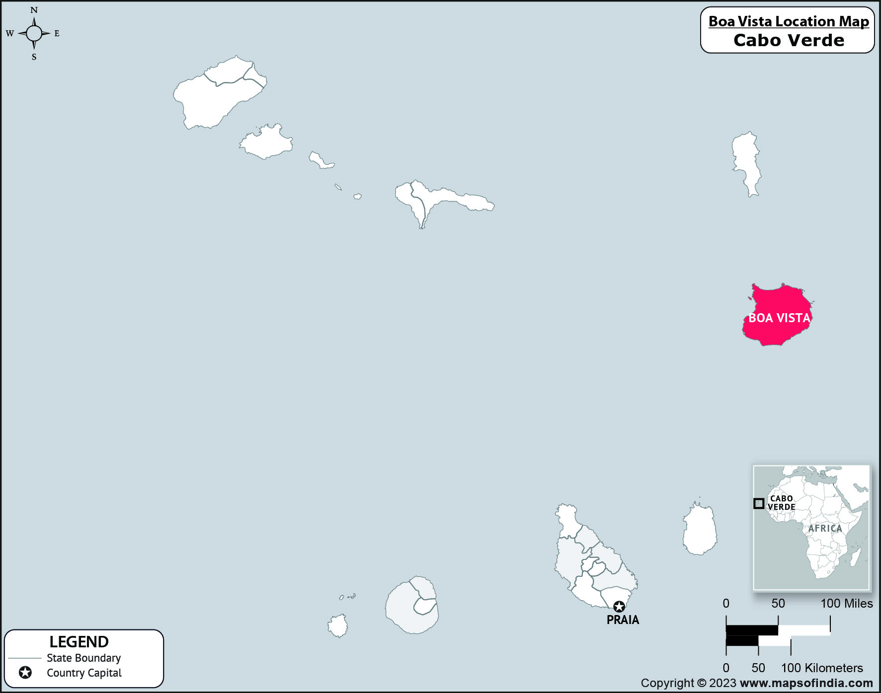 Boa Vista, Google Map, Cabo Verde | Google Map of Boa Vista Satellite View