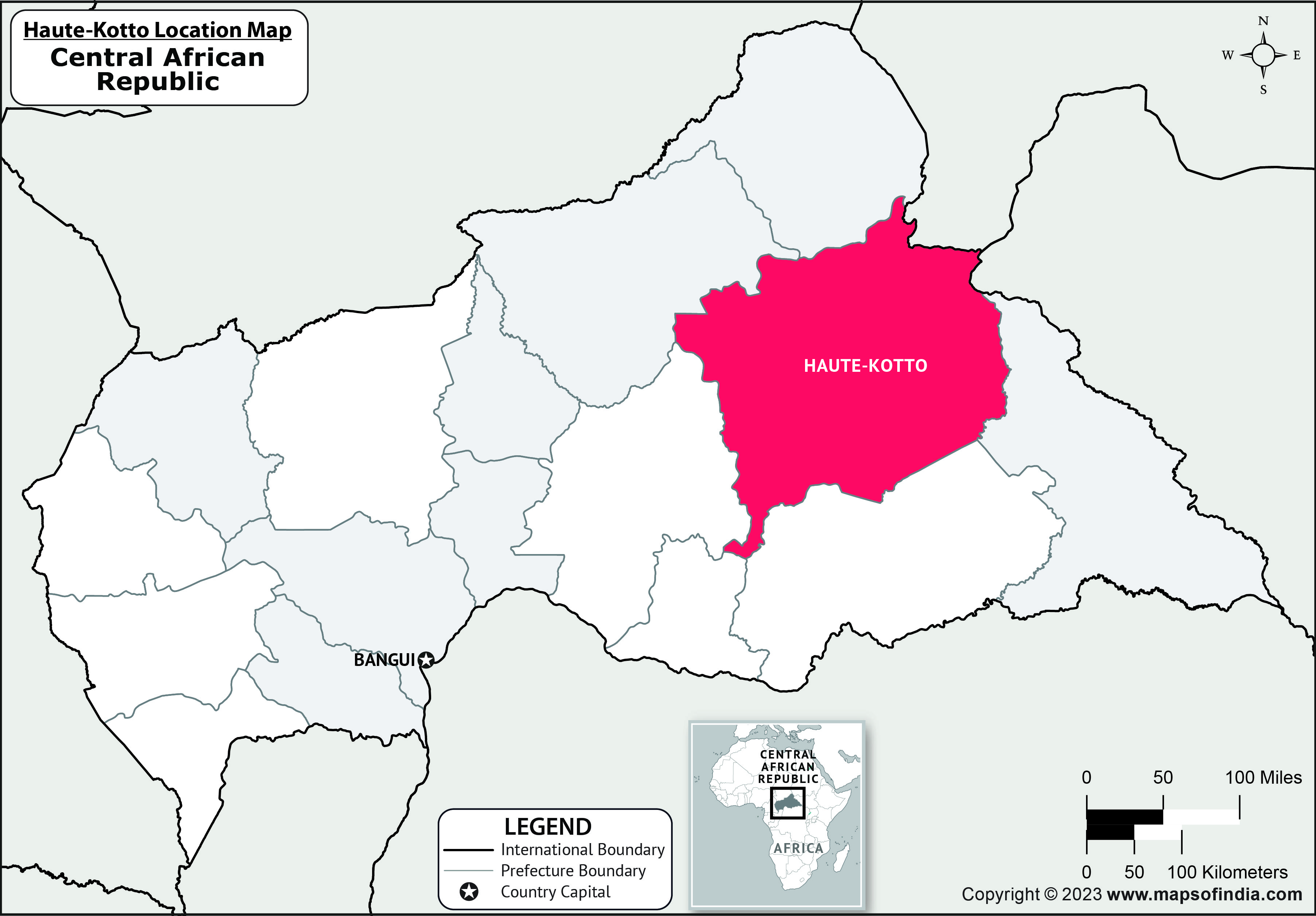 Haute Kotto, Google Map, Central African Republic | Google Map of Haute ...