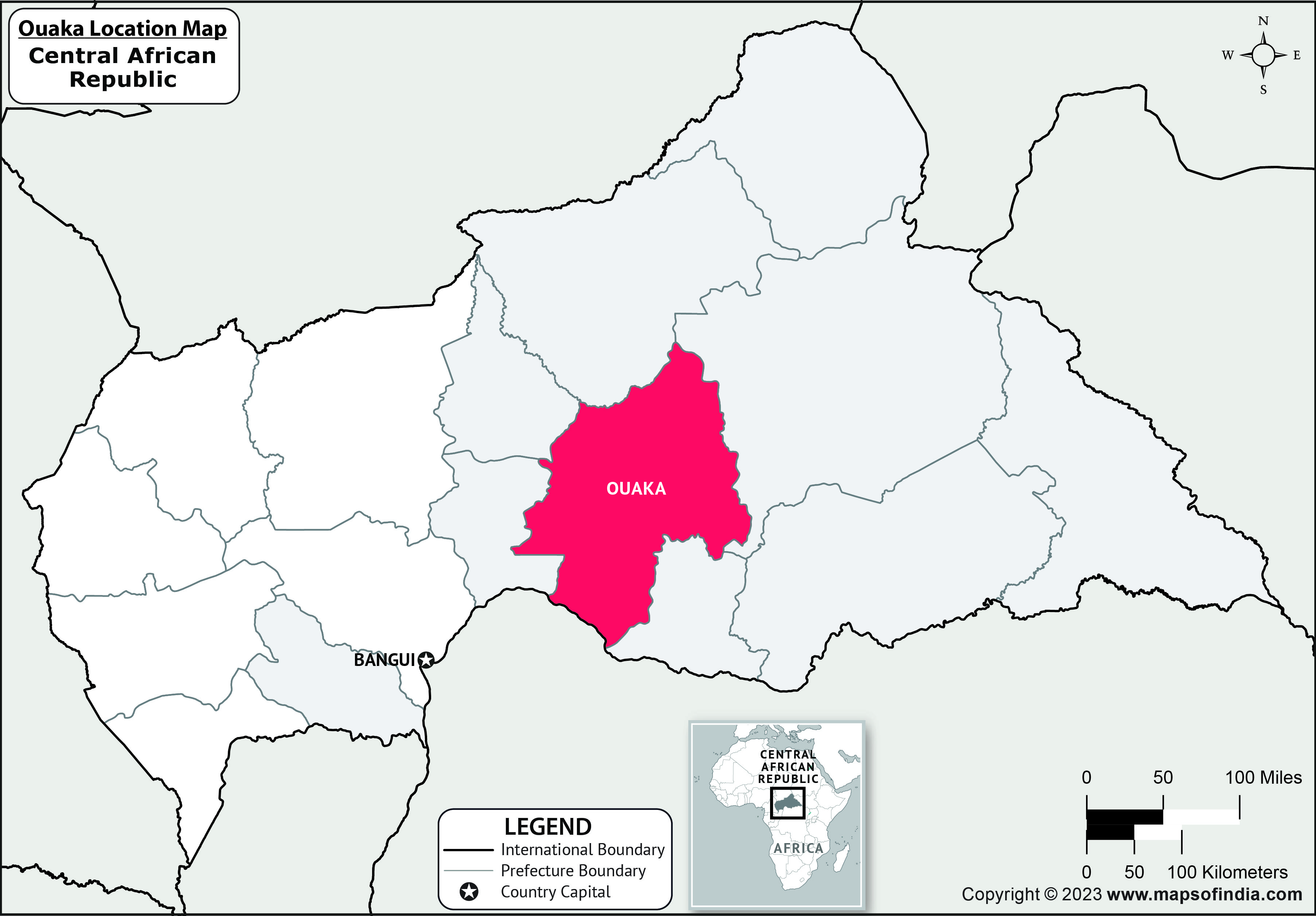 Where is Ouaka Located in Central African Republic? | Ouaka Location ...