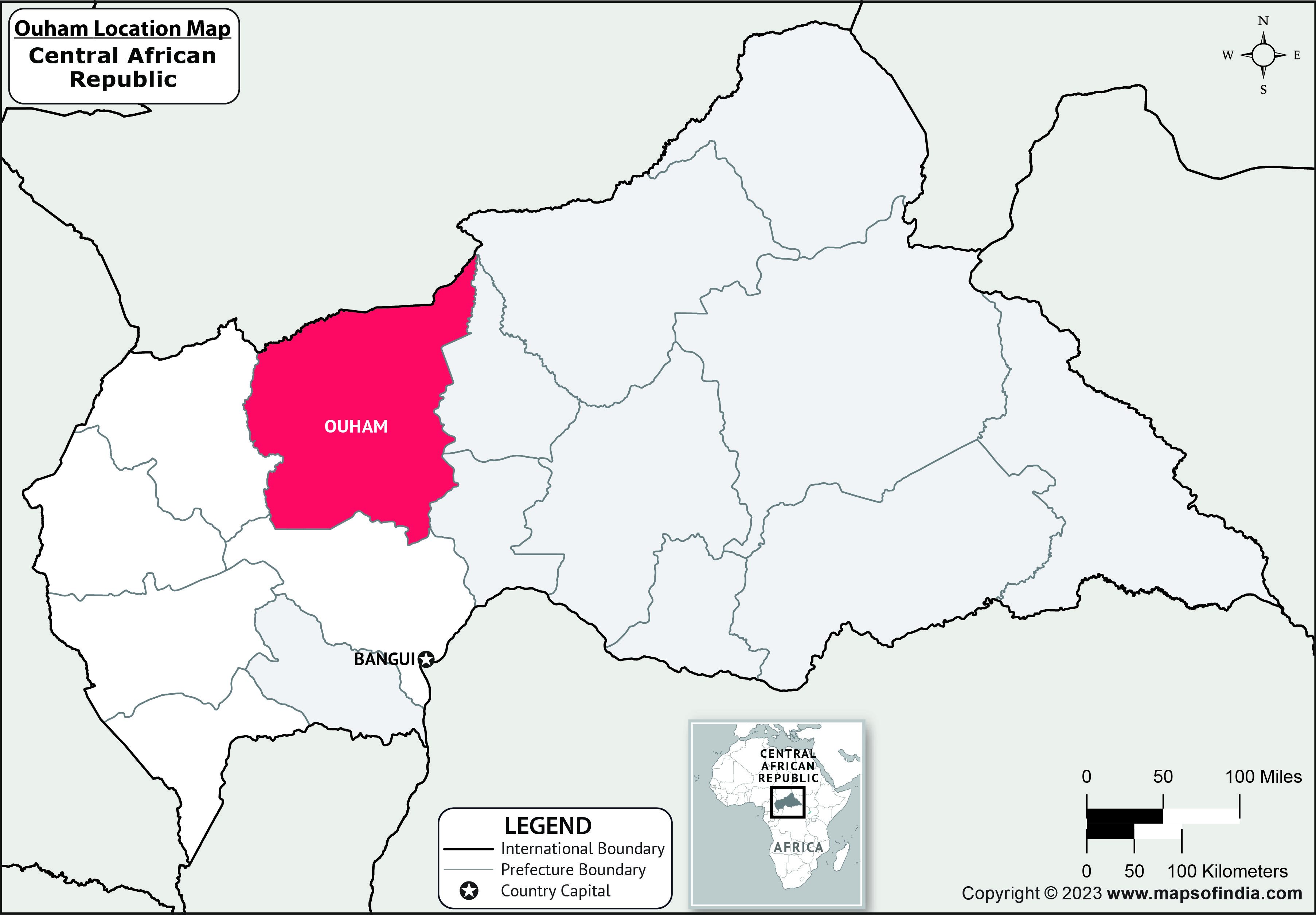 Where is Ouham Located in Central African Republic? | Ouham Location ...