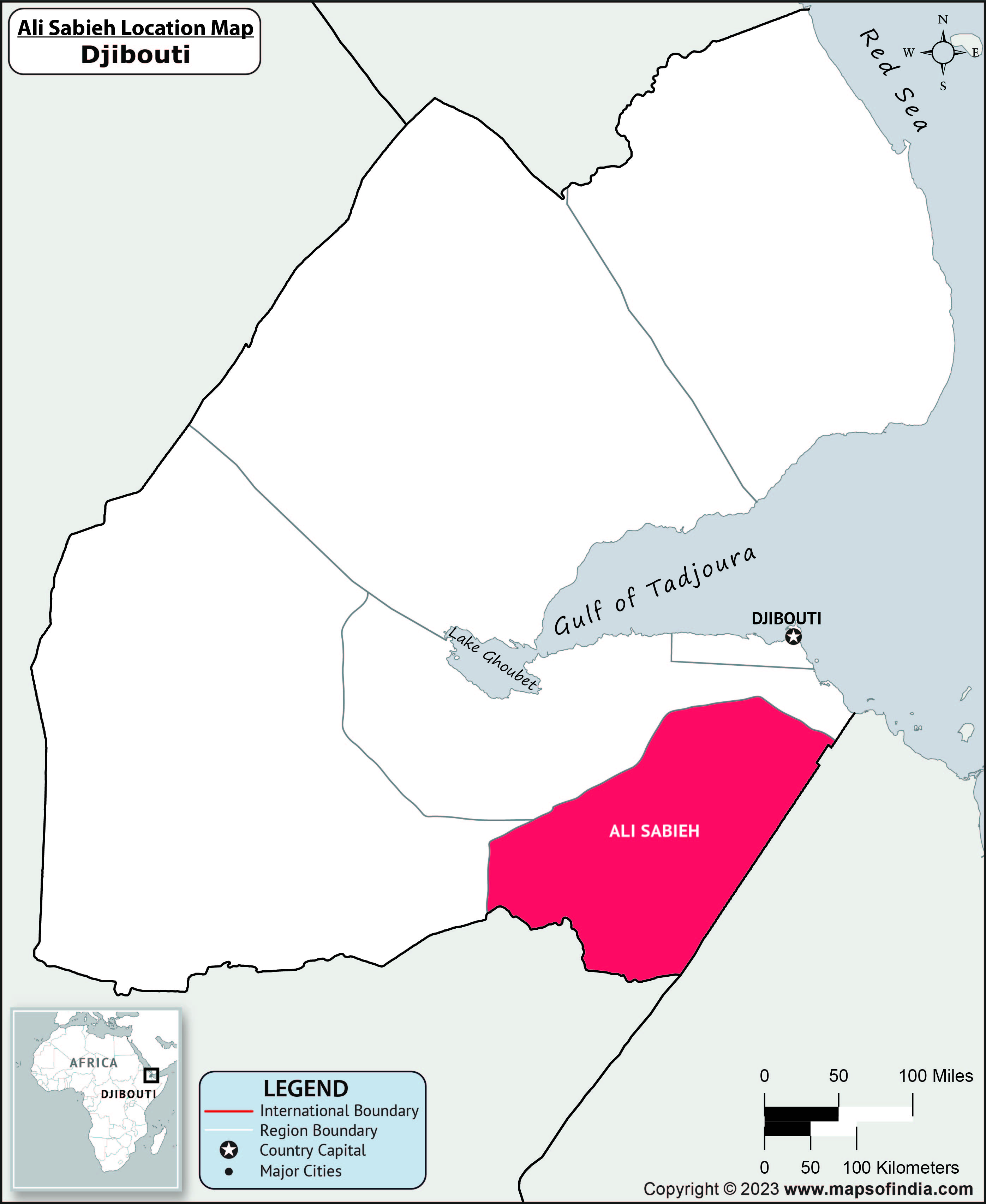 Where is Ali Sabieh Located in Djibouti? | Ali Sabieh Location Map in ...