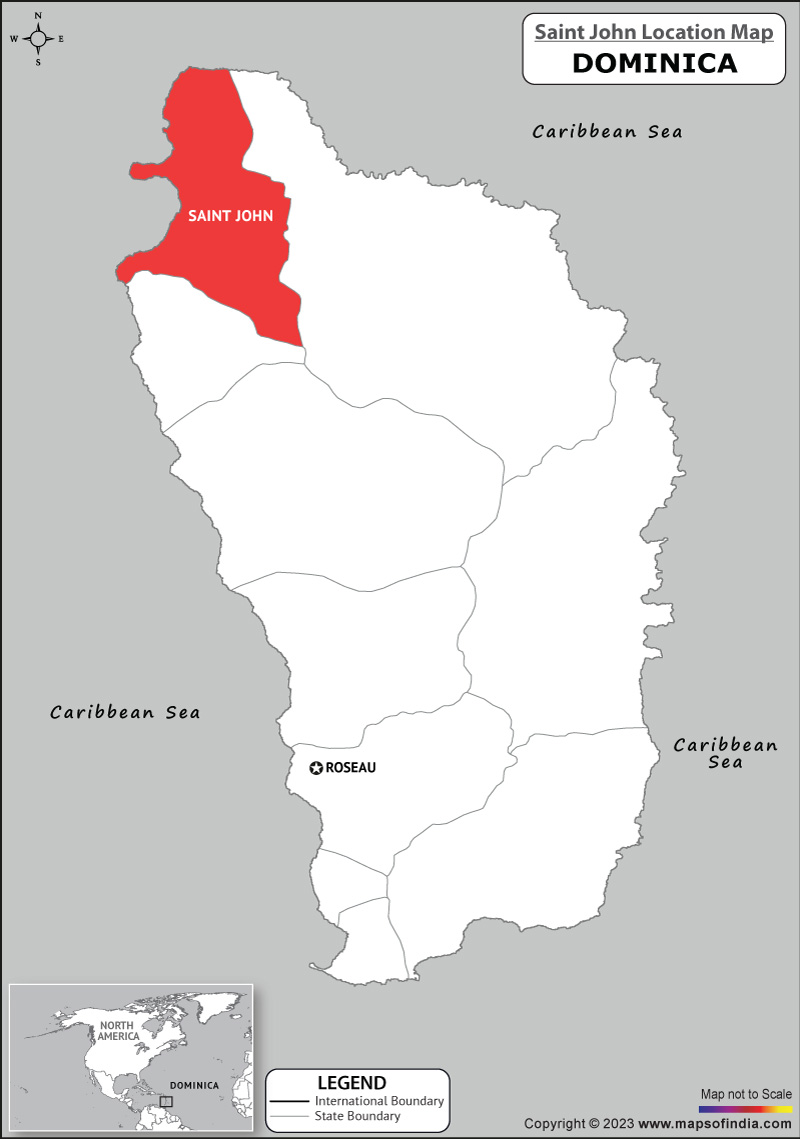 Saint John, Google Map, Dominica | Google Map of Saint John Satellite View