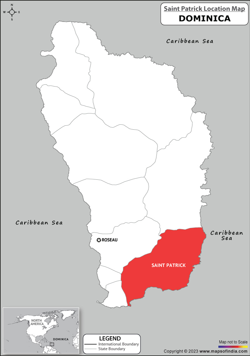 Saint Patrick, Google Map, Dominica | Google Map of Saint Patrick ...