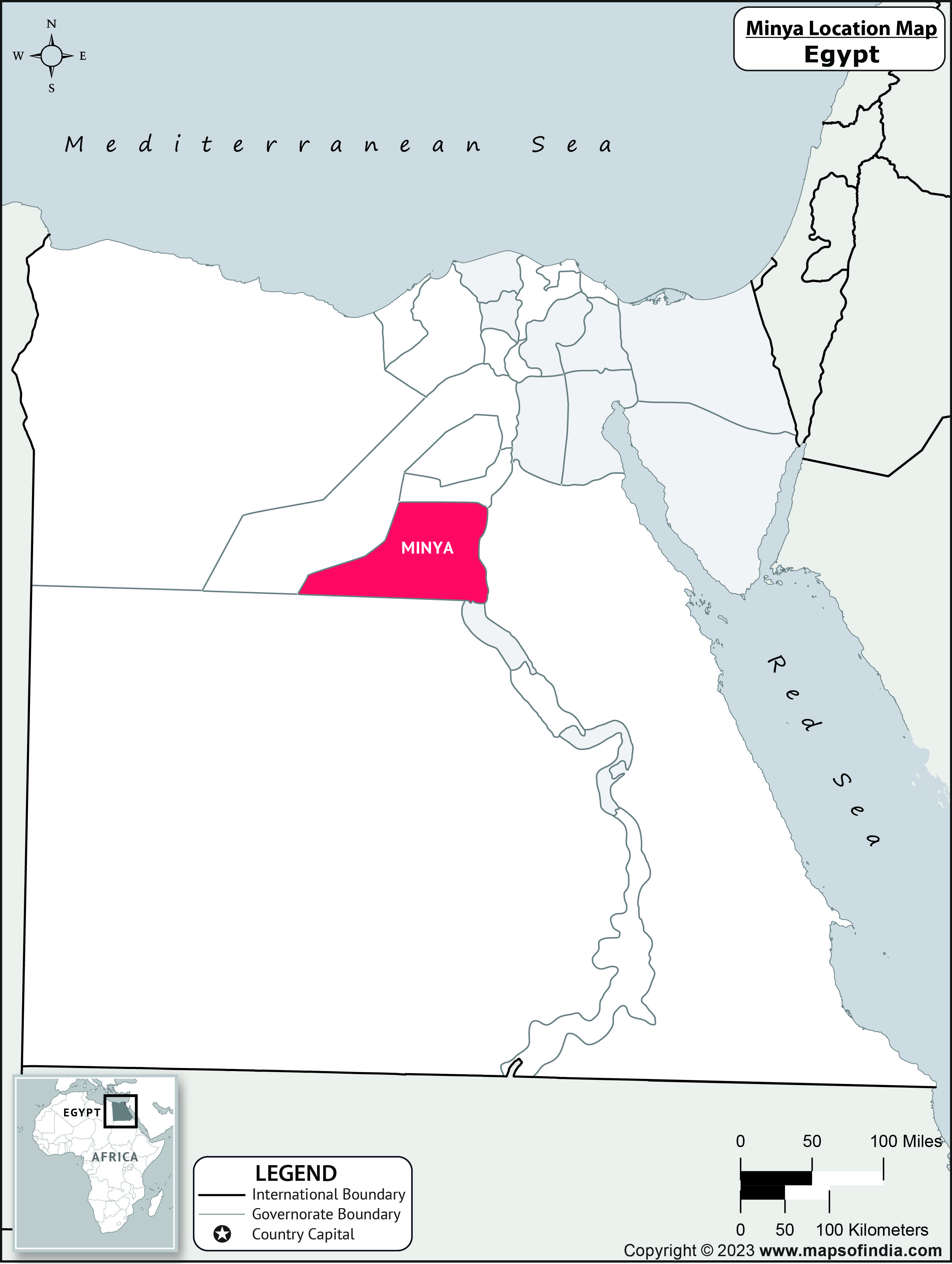 Minya, Google Map, Egypt | Google Map of Minya Satellite View