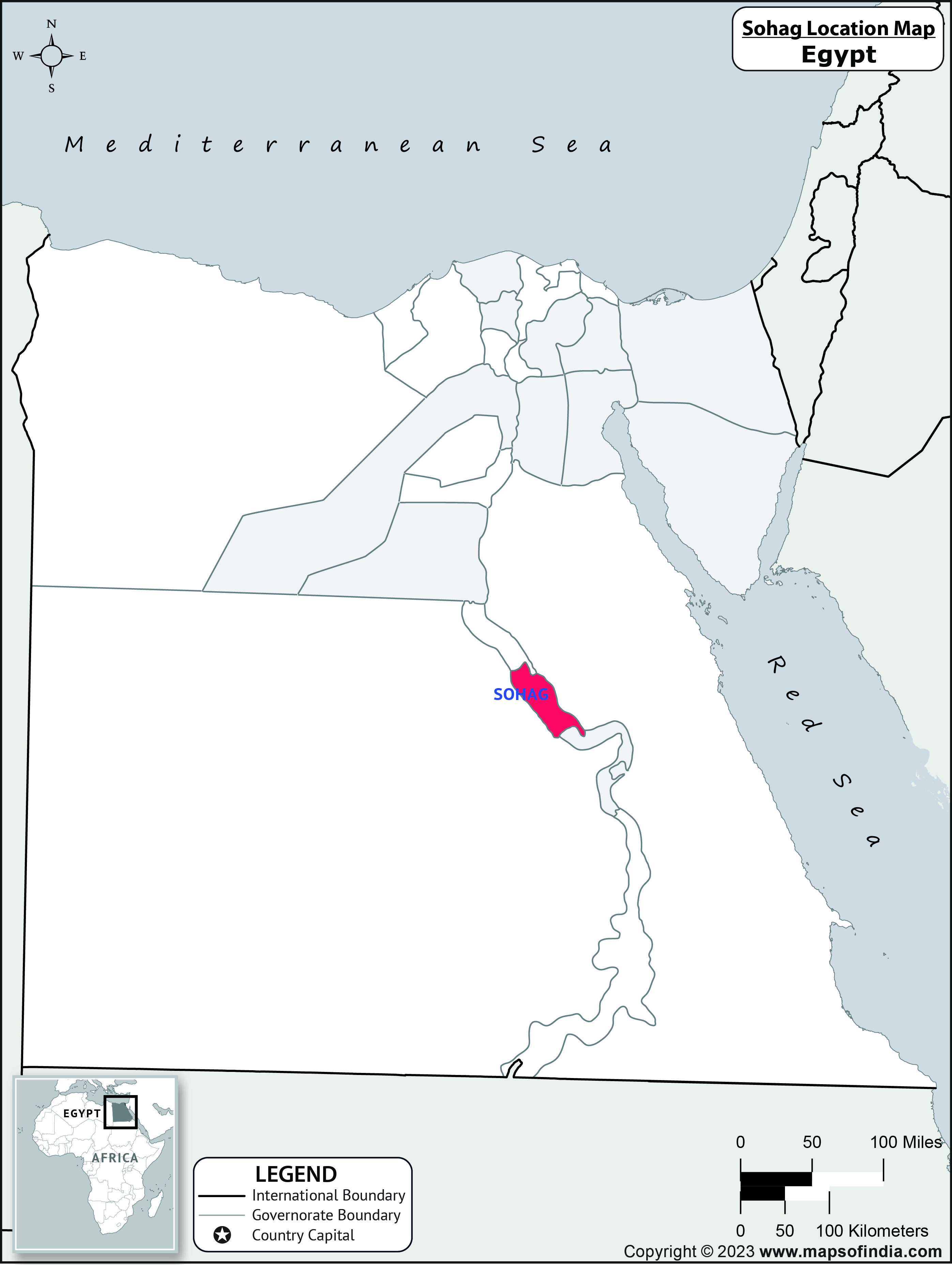 Sohag, Google Map, Egypt | Google Map of Sohag Satellite View