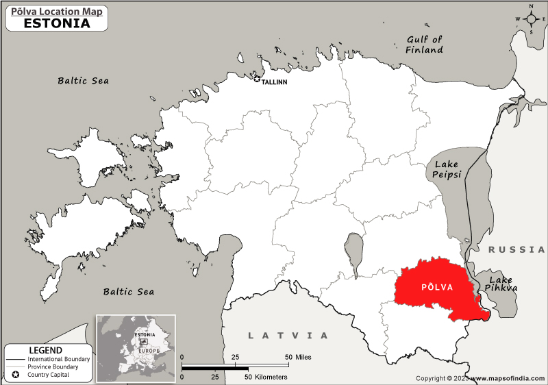 Where is Polva Located in Estonia? | Polva Location Map in the Estonia