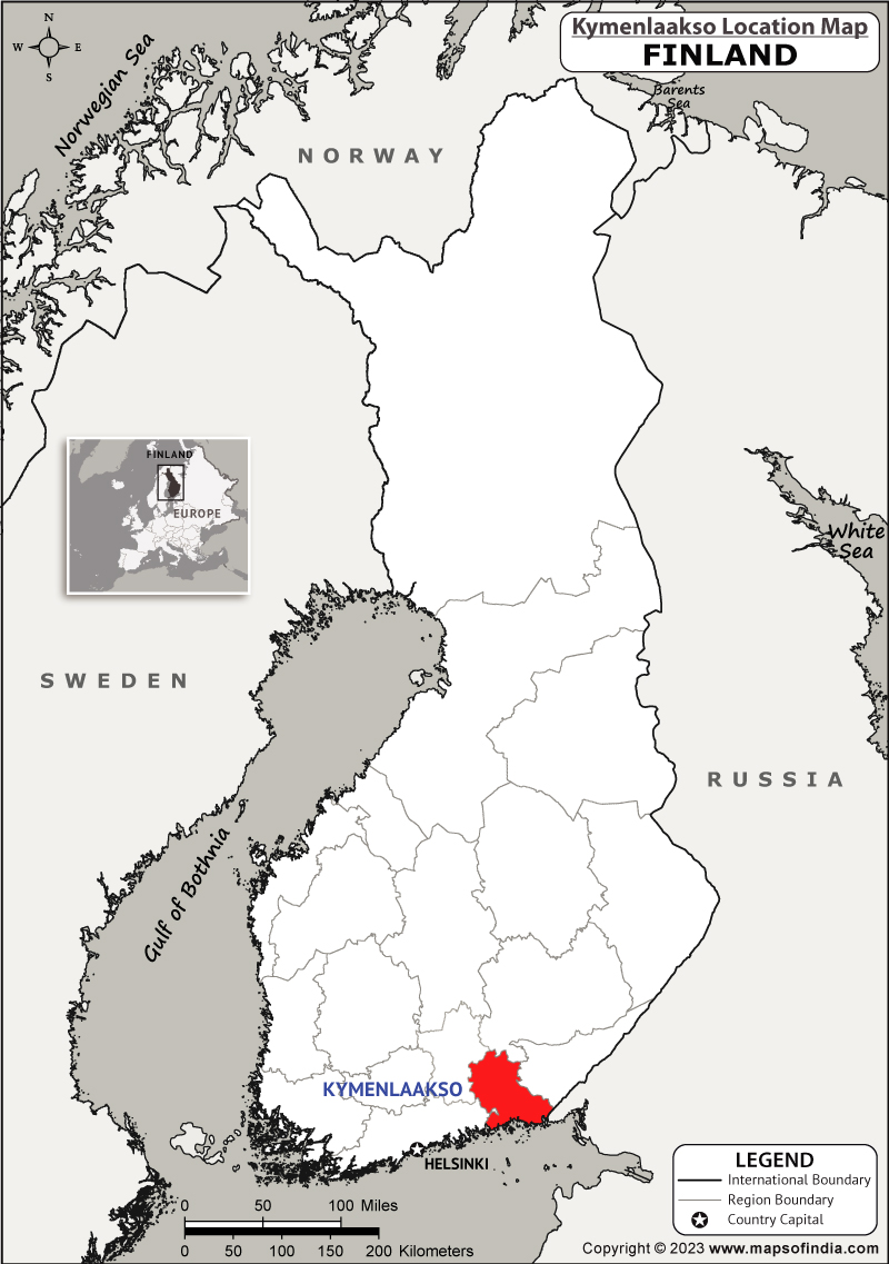 Where is Kymenlaakso Located in Finland? | Kymenlaakso Location Map in ...