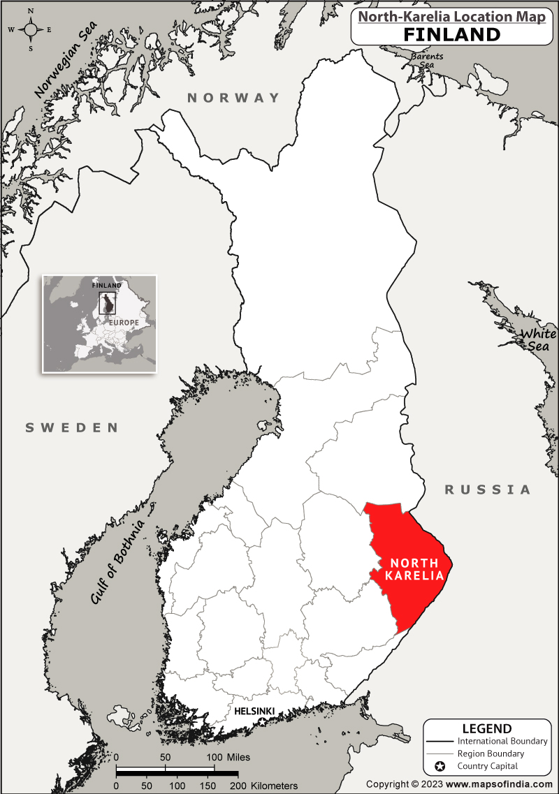 Where is North Karelia Located in Finland? | North Karelia Location Map ...