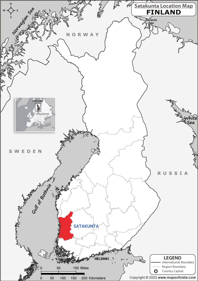 Where is Satakunta Located in Finland? | Satakunta Location Map in the ...