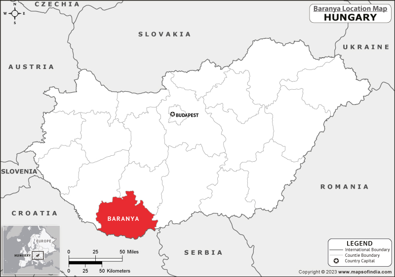 Baranya, Google Map, Hungary | Google Map of Baranya Satellite View