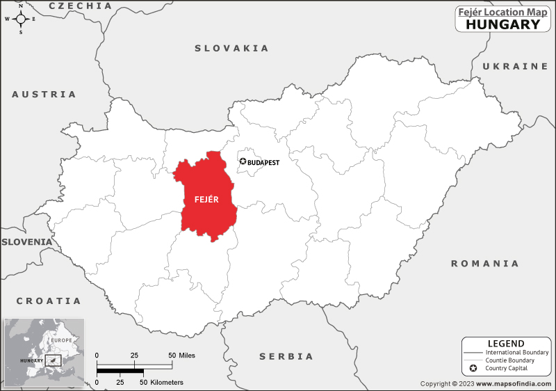 Where is Fejer Located in Hungary? | Fejer Location Map in the Hungary