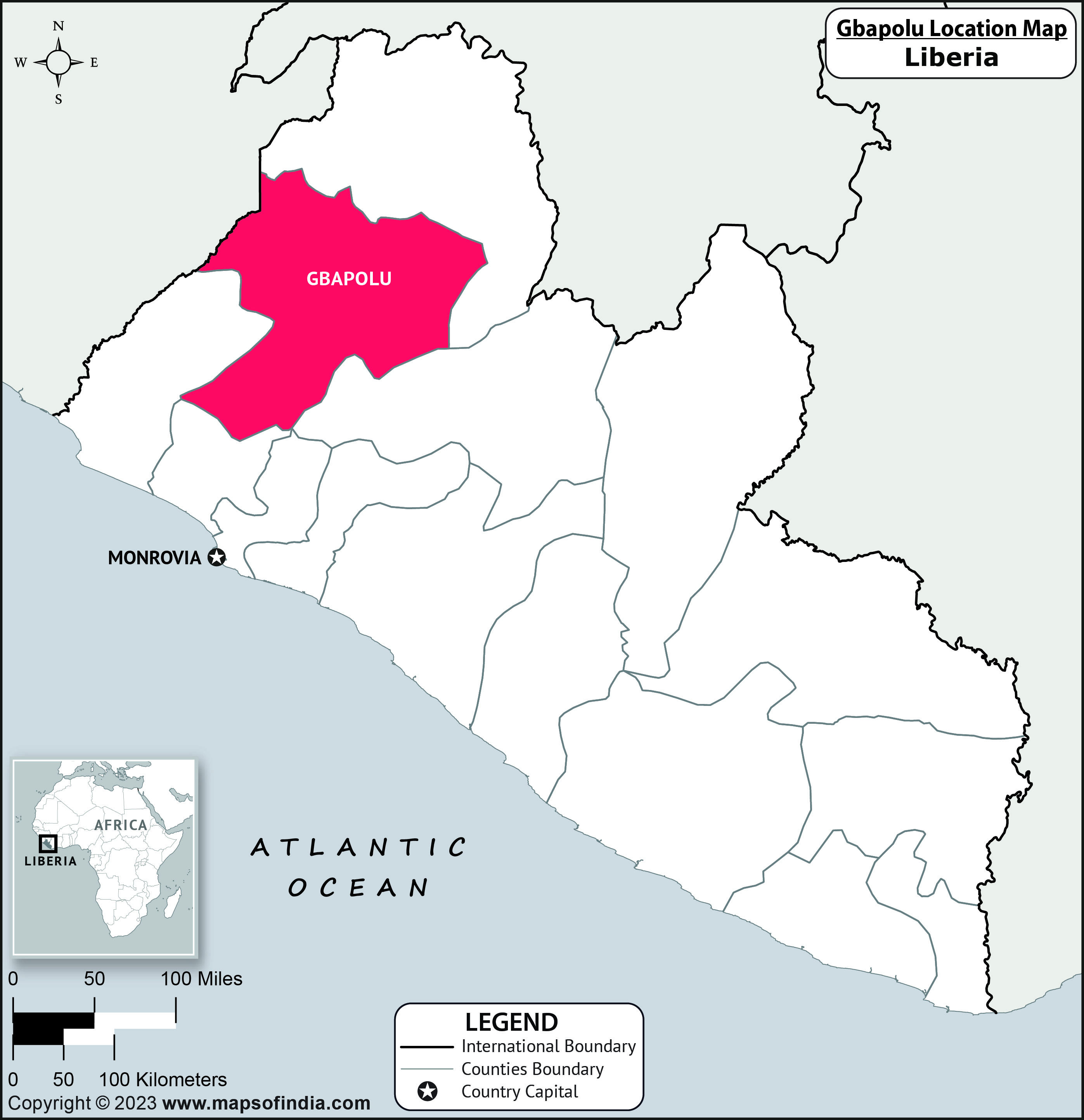 Where is Gbapolu Located in Liberia? | Gbapolu Location Map in the Liberia