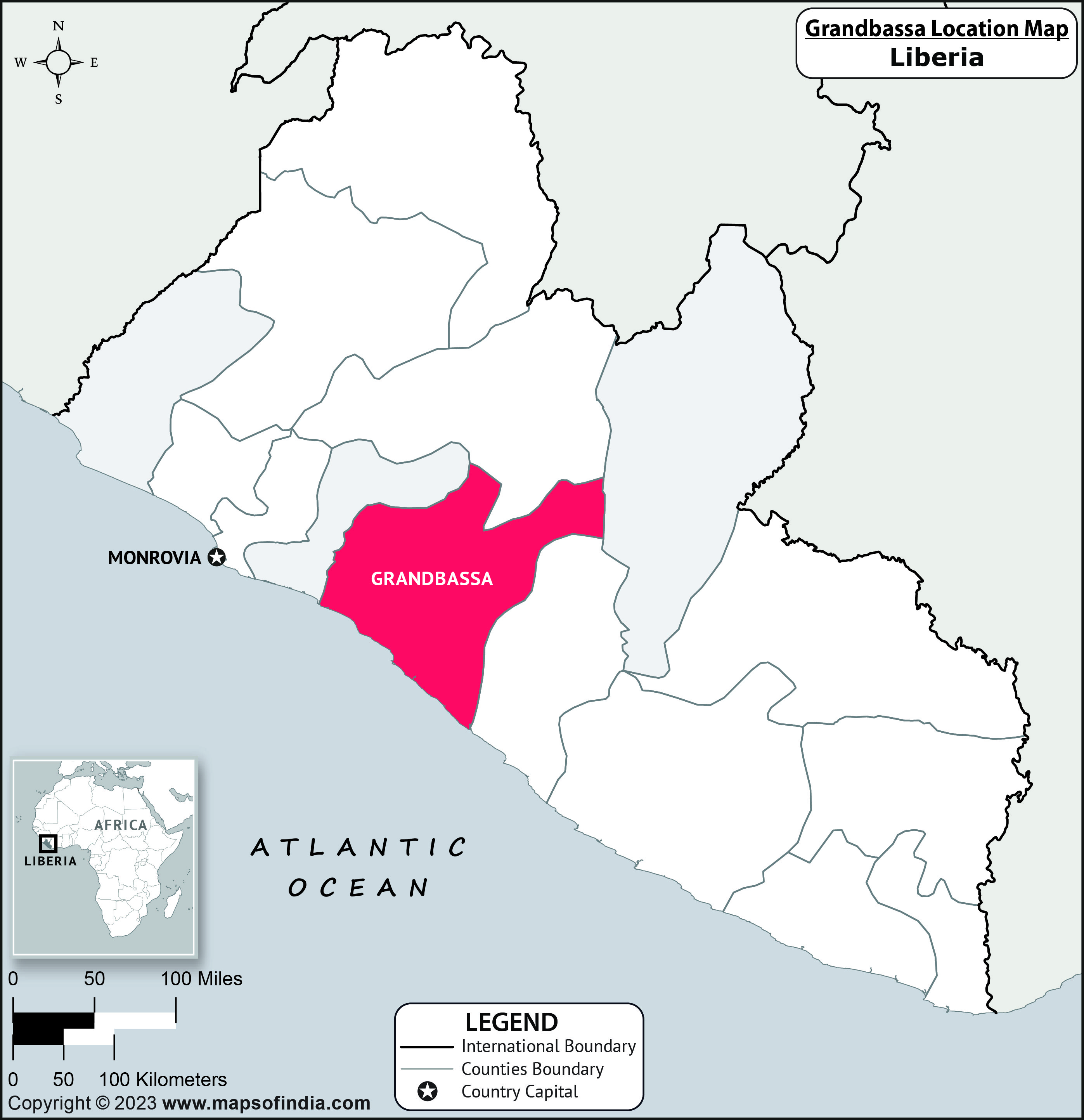 Where is Grandbassa Located in Liberia? | Grandbassa Location Map in ...