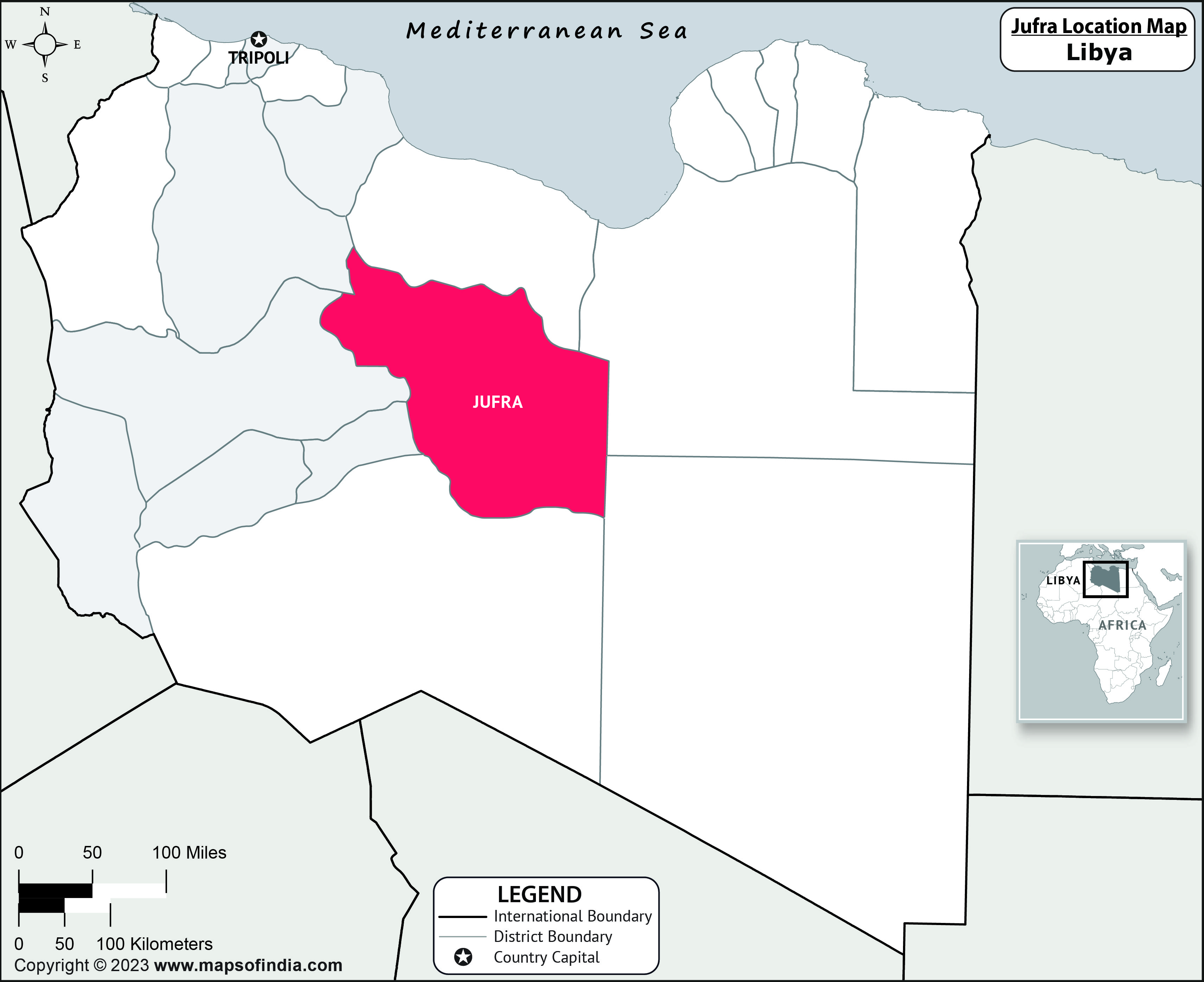 Where is Jufra Located in Libya? | Jufra Location Map in the Libya