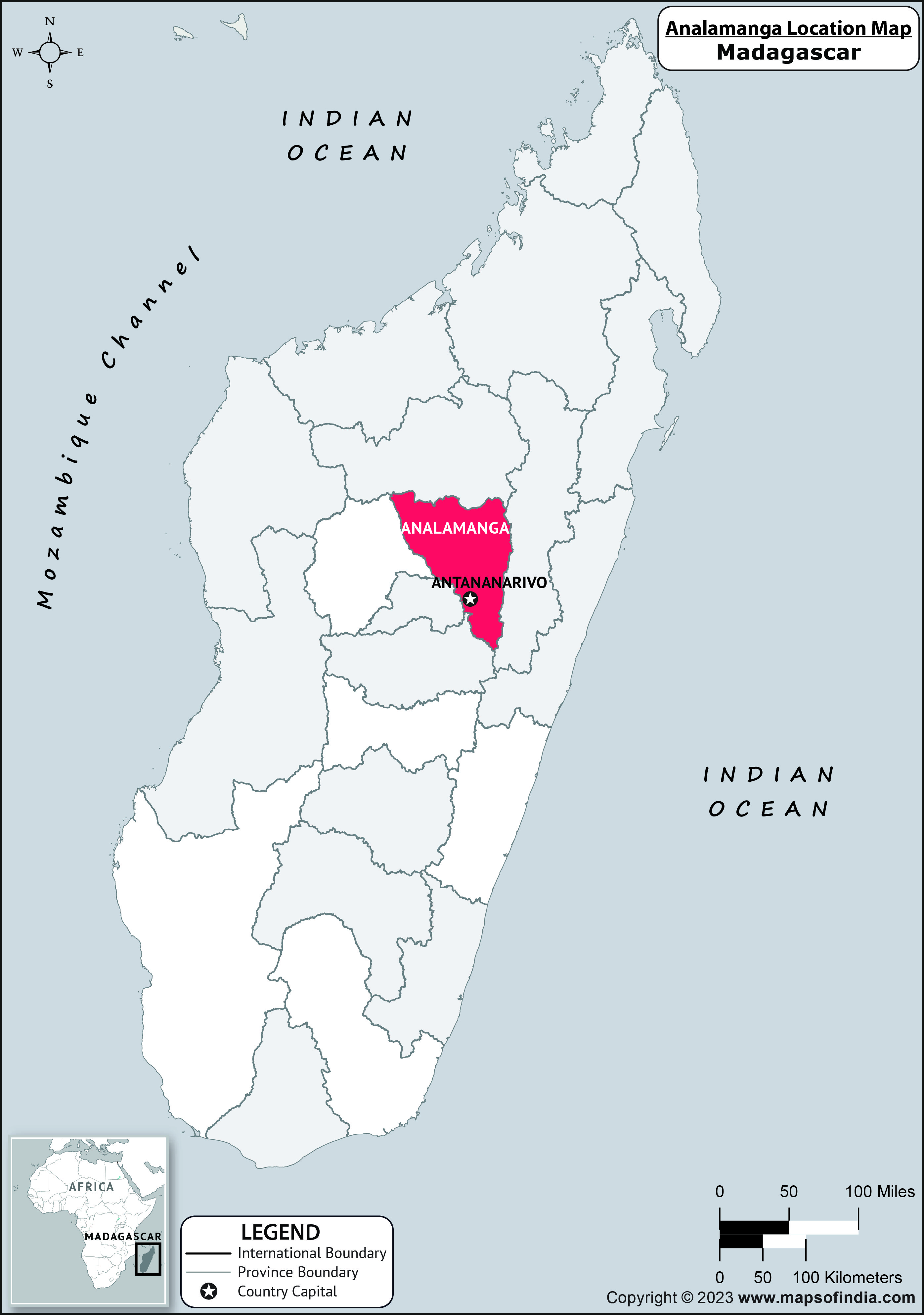 Where is Analamanga Located in Madagascar? | Analamanga Location Map in ...