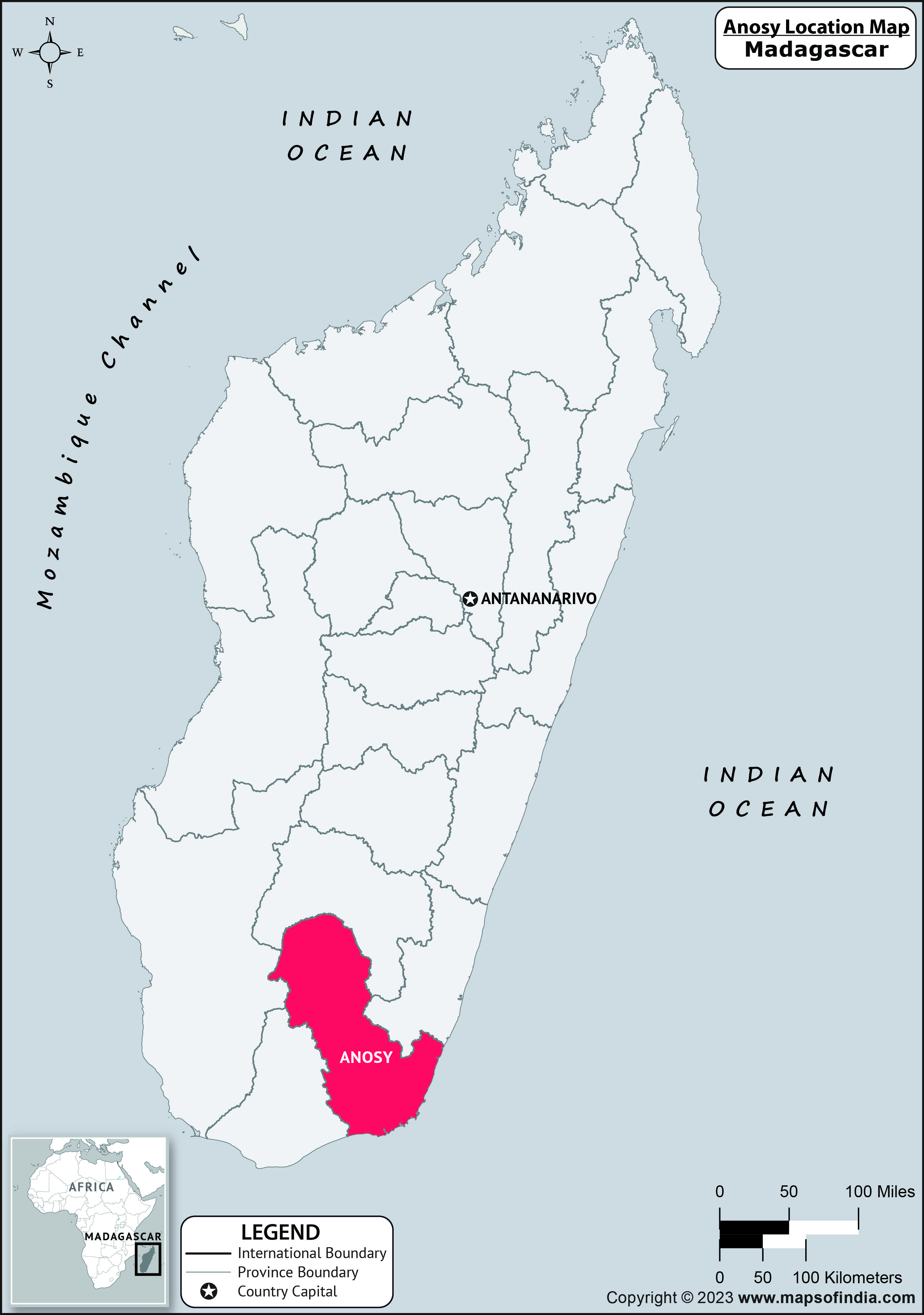 Where is Anosy Located in Madagascar? | Anosy Location Map in the ...
