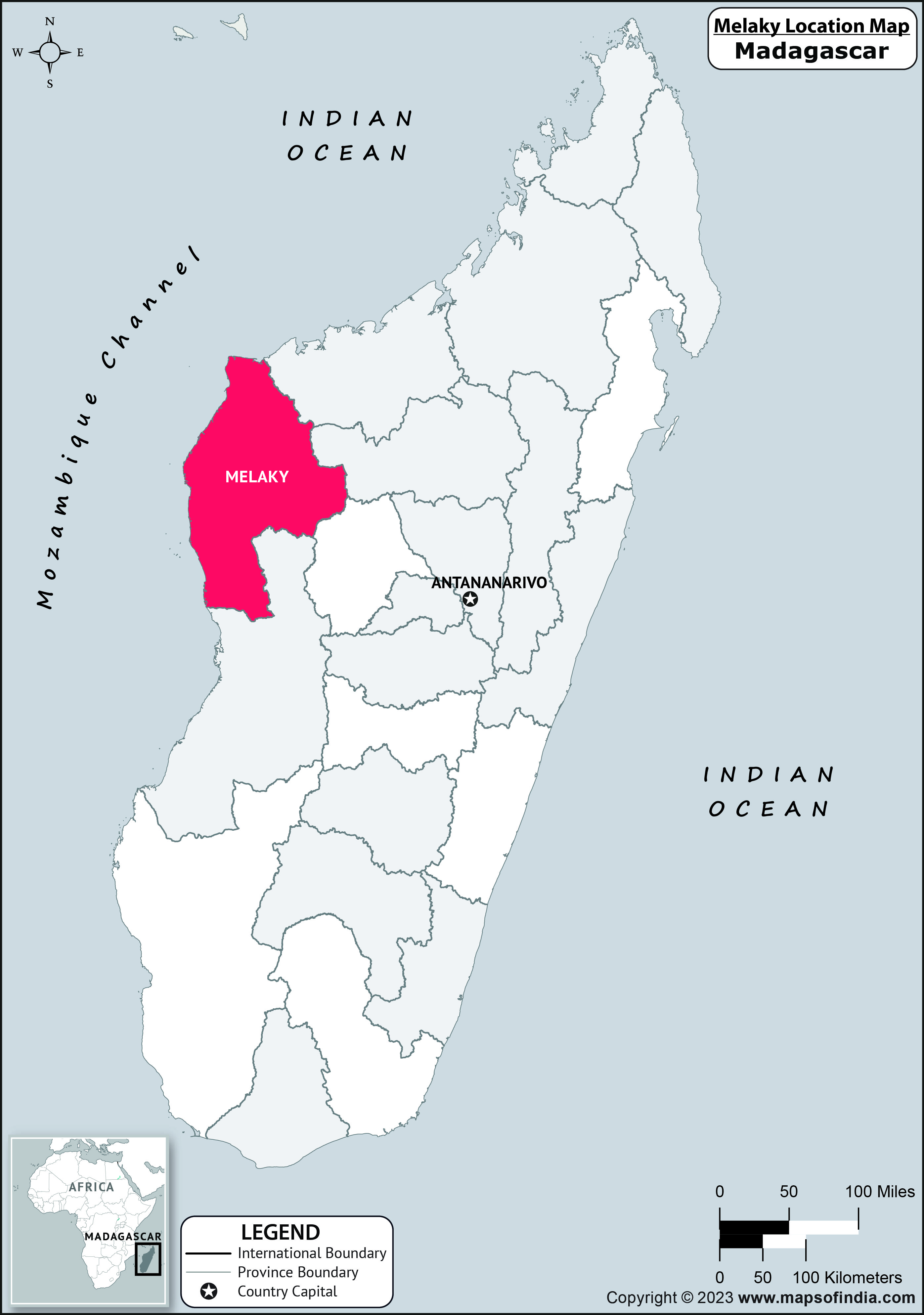 Where is Melaky Located in Madagascar? | Melaky Location Map in the ...