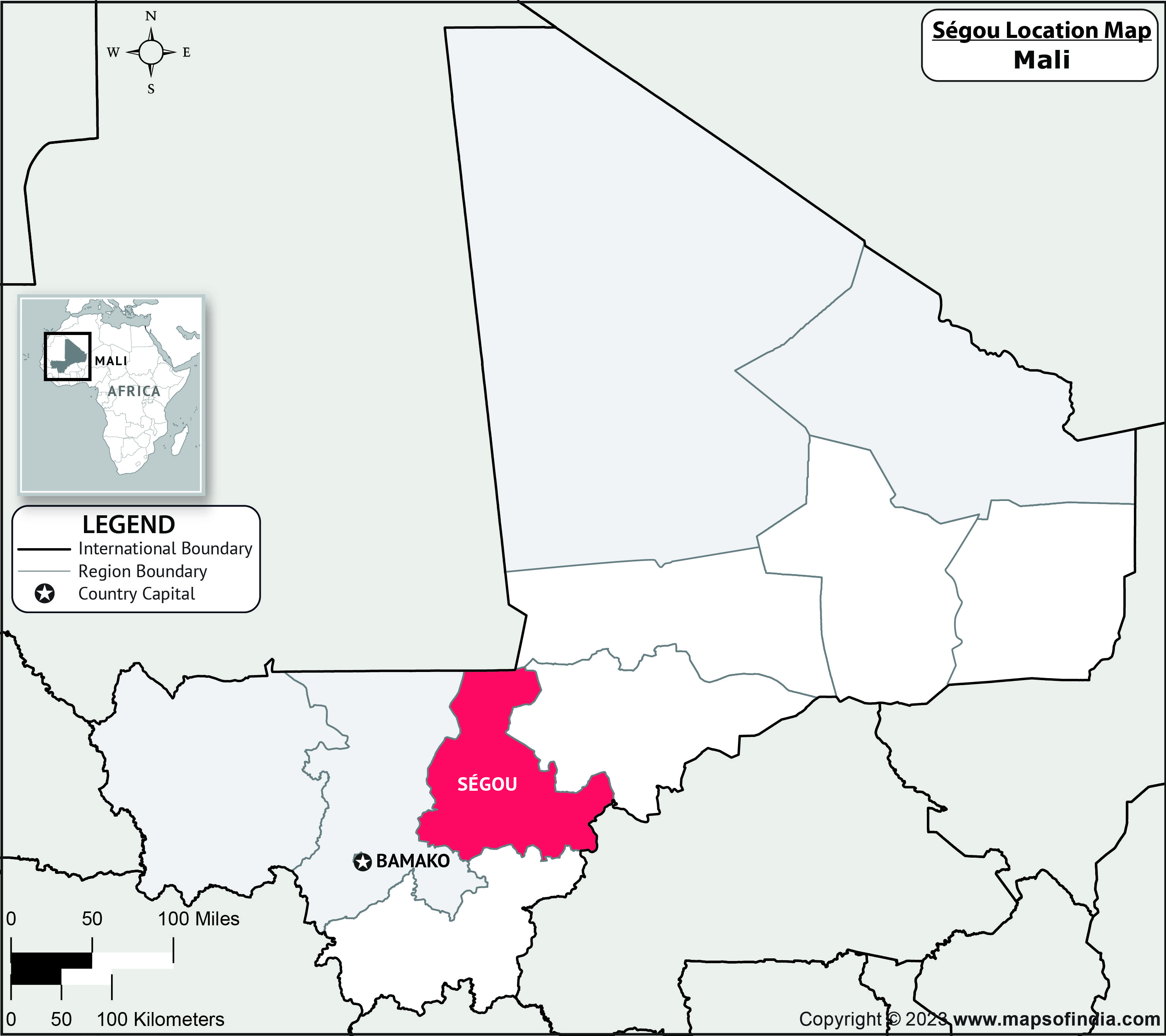 Segou, Google Map, Mali | Google Map of Segou Satellite View
