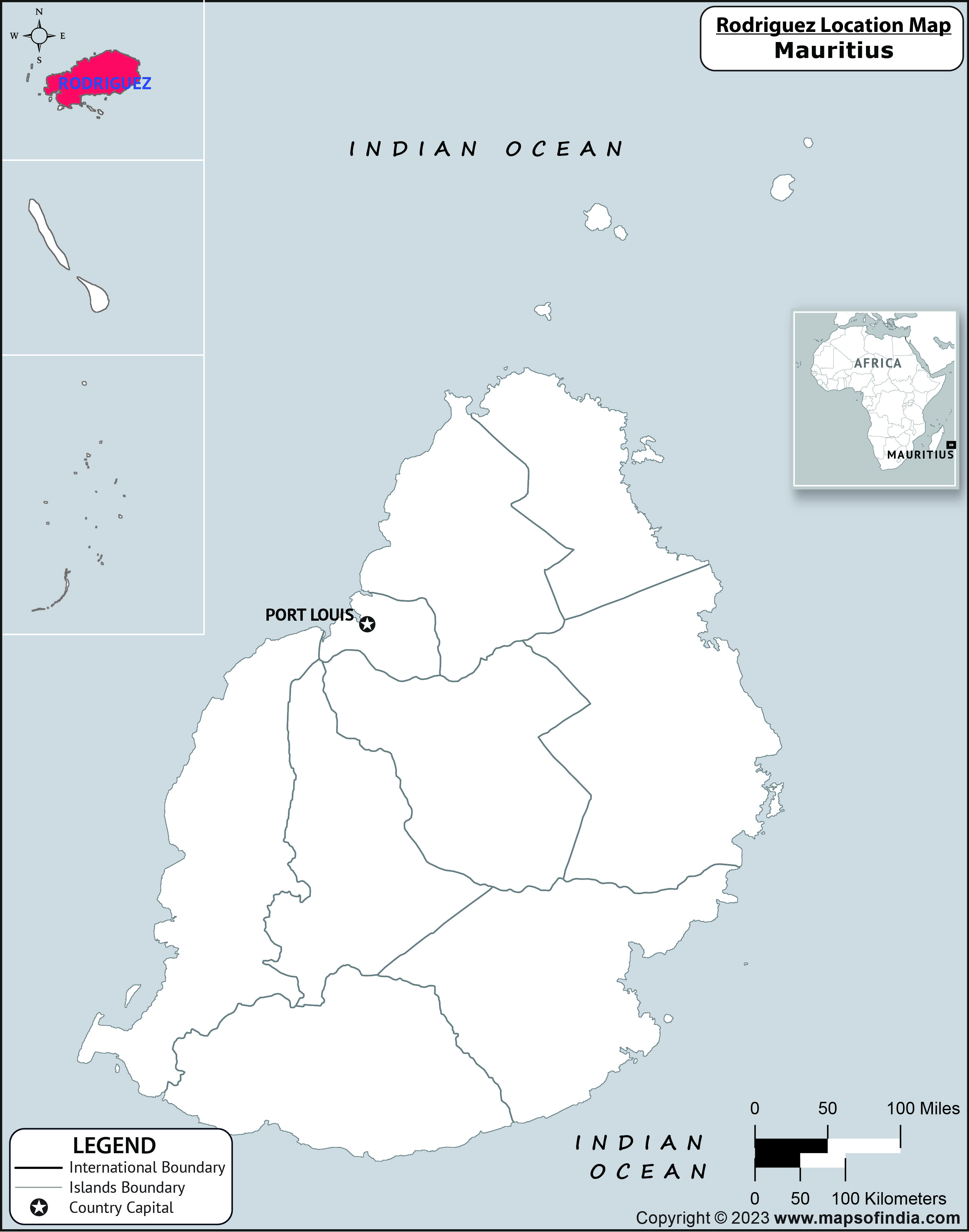 Where is Rodriguez Located in Mauritius? | Rodriguez Location Map in ...