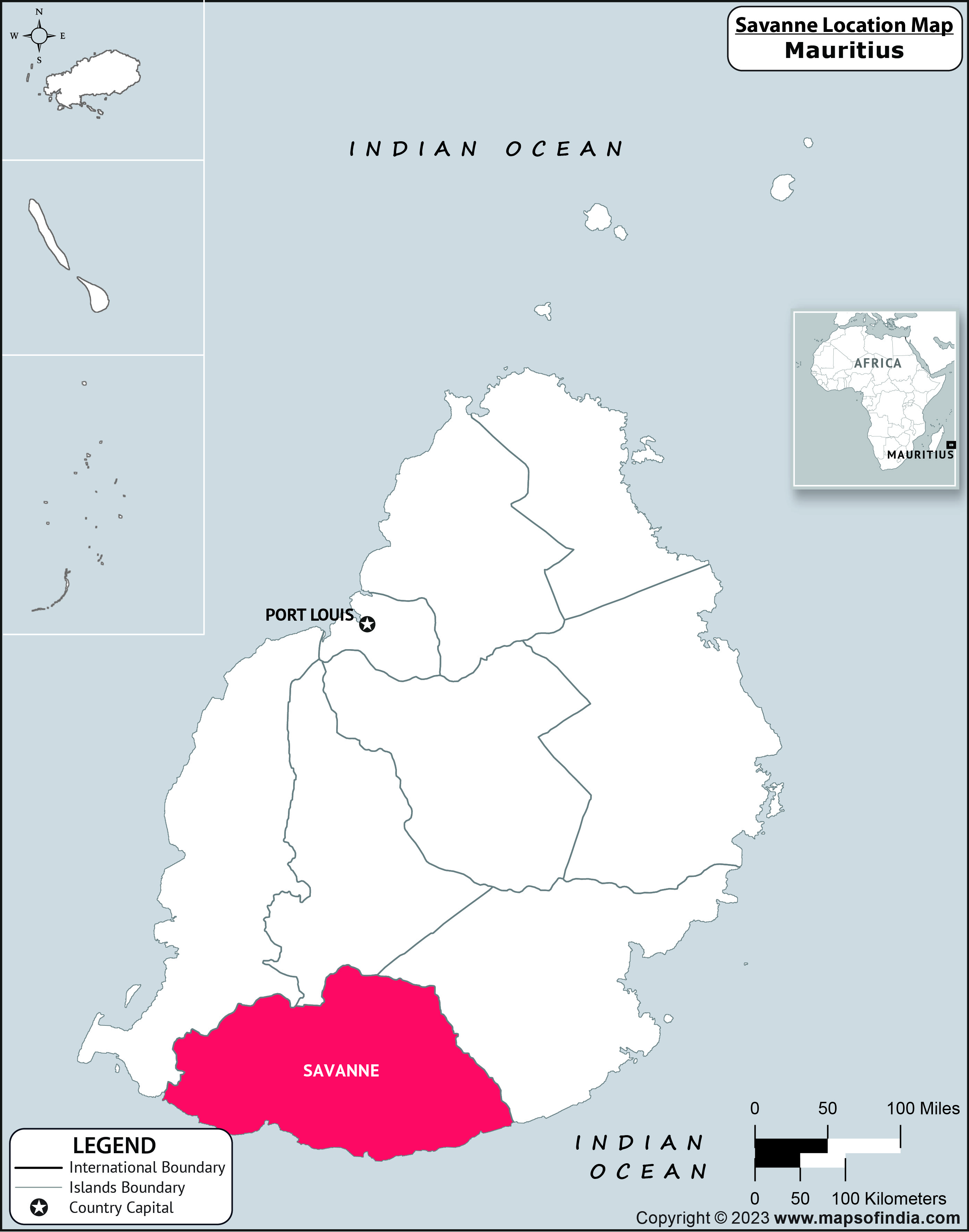 Where is Savanne Located in Mauritius? | Savanne Location Map in the ...