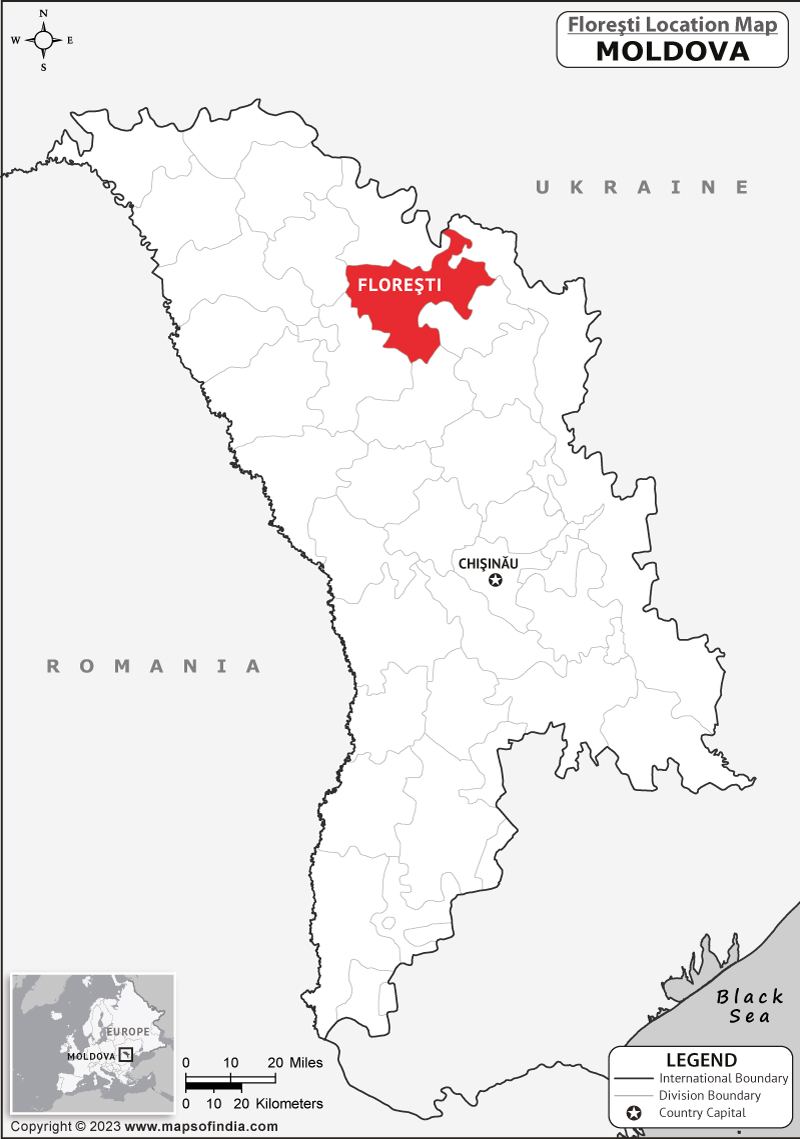 Where is Floresti Located in Moldovo? | Floresti Location Map in the ...