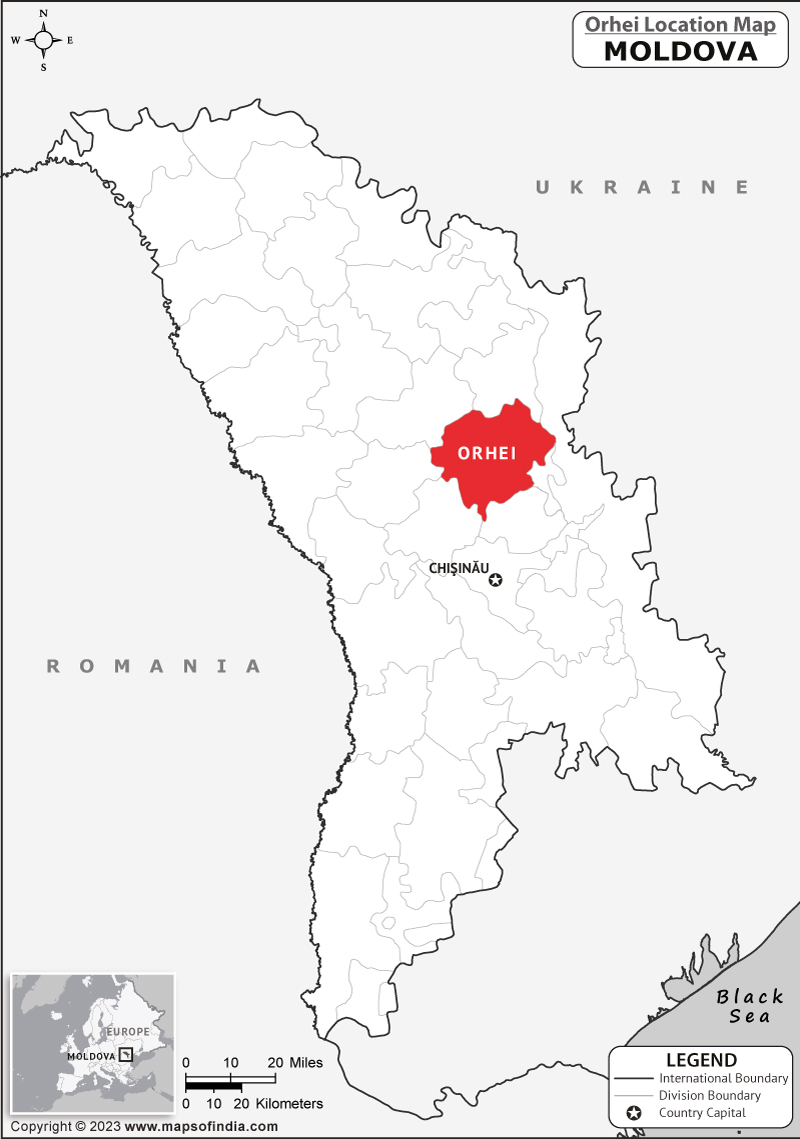 Where is Orhei Located in Moldovo? | Orhei Location Map in the Moldovo