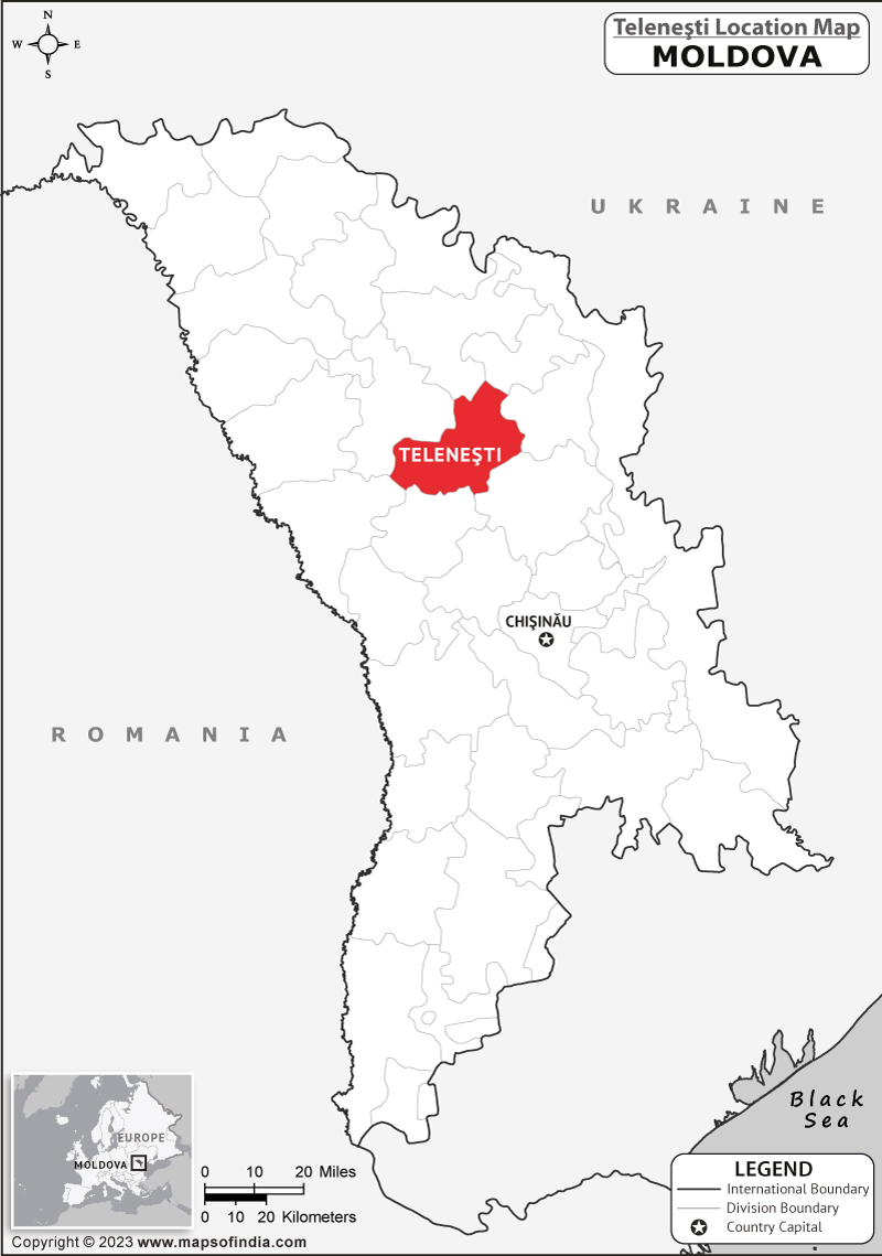 Where is Telenesti Located in Moldovo? | Telenesti Location Map in the ...