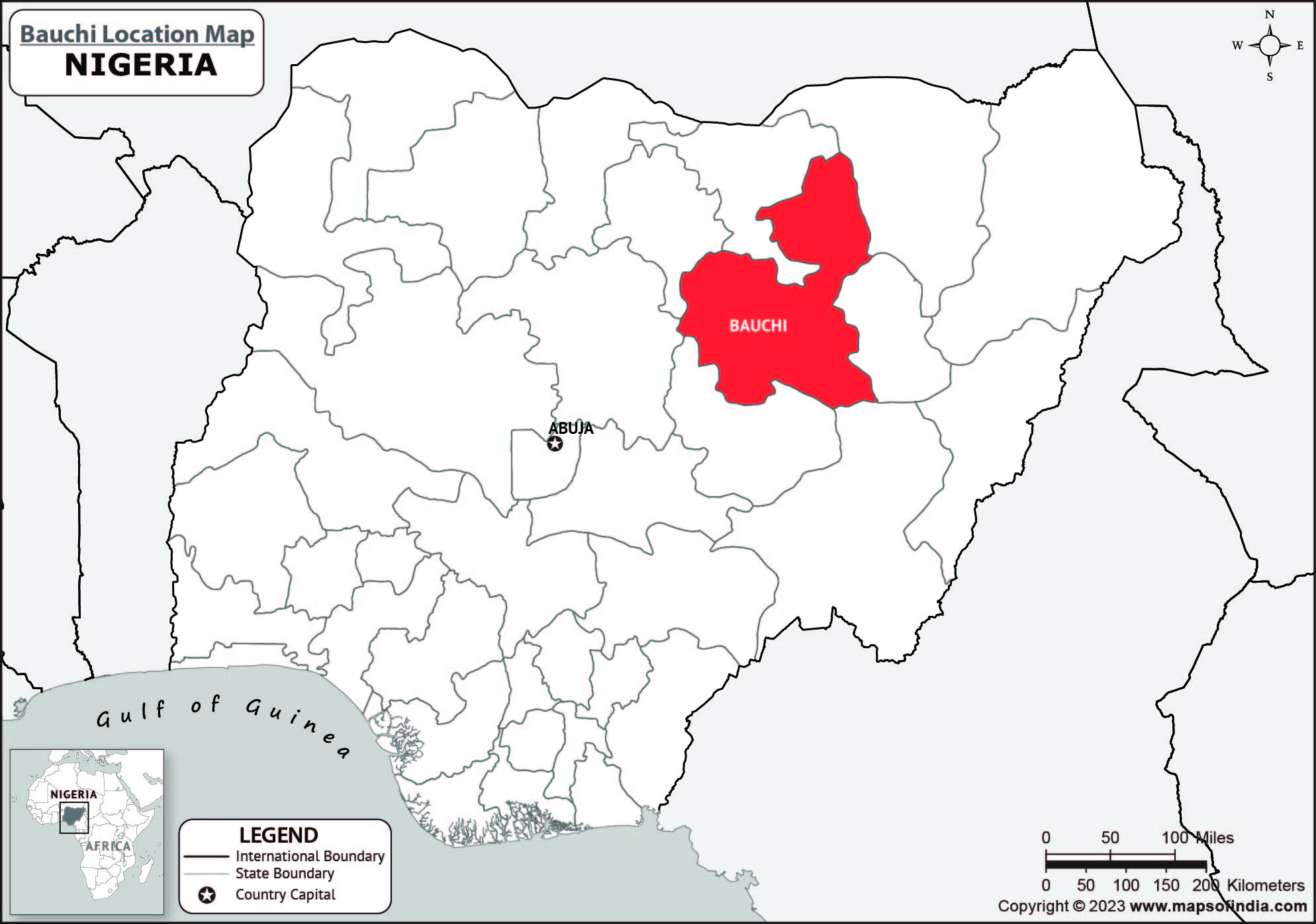 Where is Bauchi Located in Nigeria? | Bauchi Location Map in the Nigeria