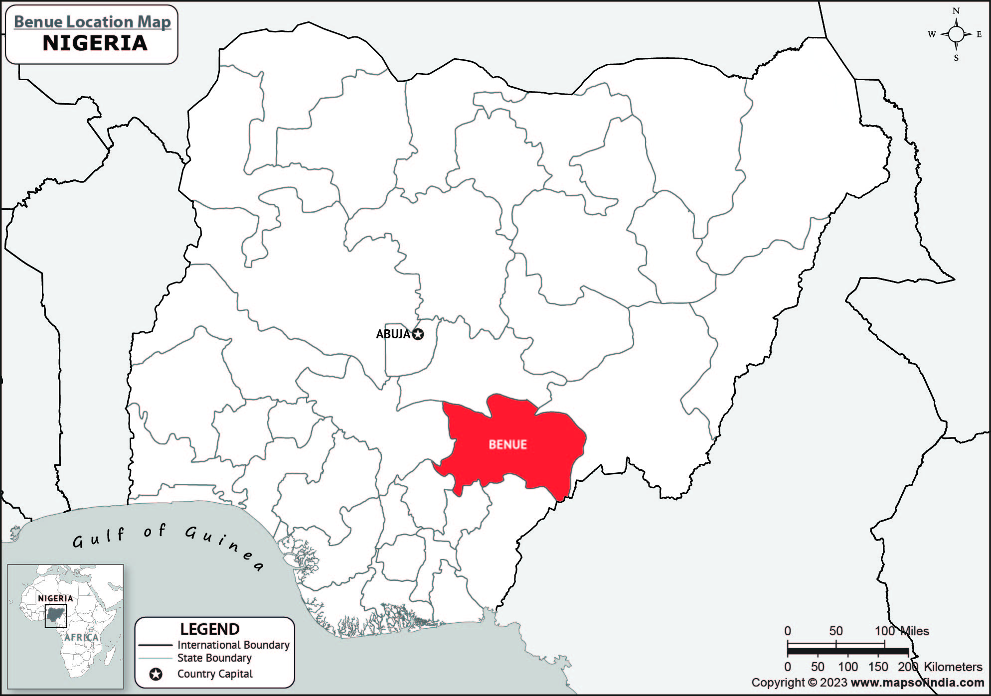 Where is Benue Located in Nigeria? | Benue Location Map in the Nigeria