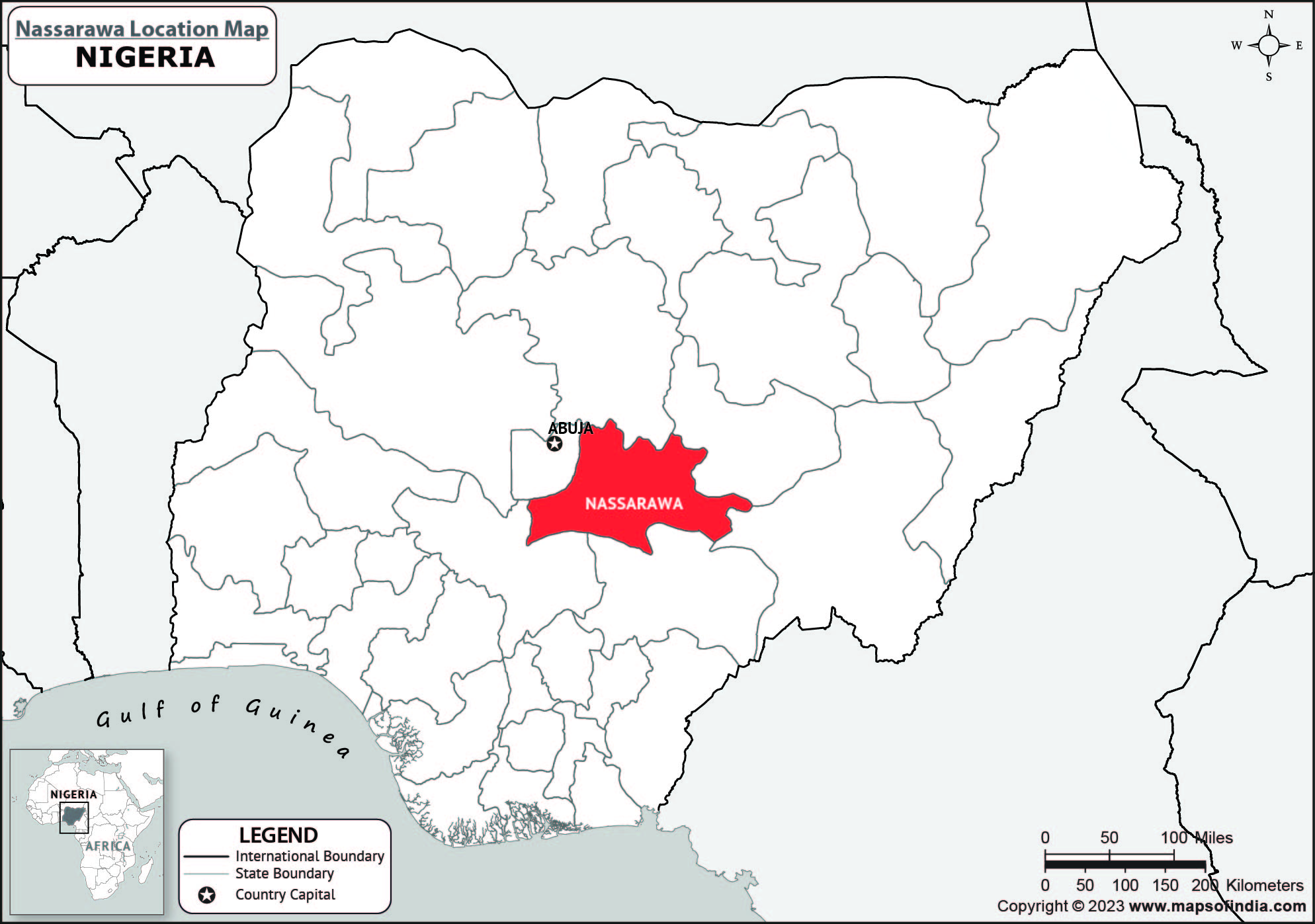 Where is Nassarawa Located in Nigeria? | Nassarawa Location Map in the ...