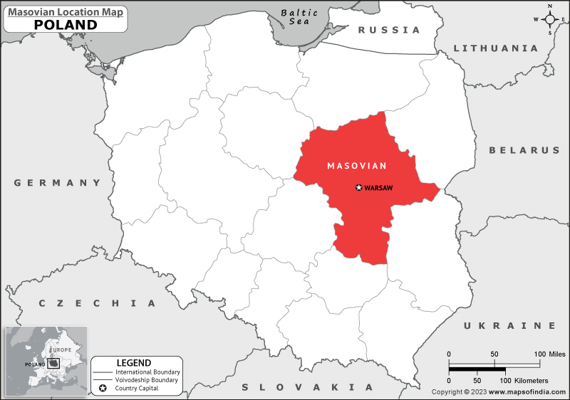Where is Masovian Located in Poland? | Masovian Location Map in the Poland
