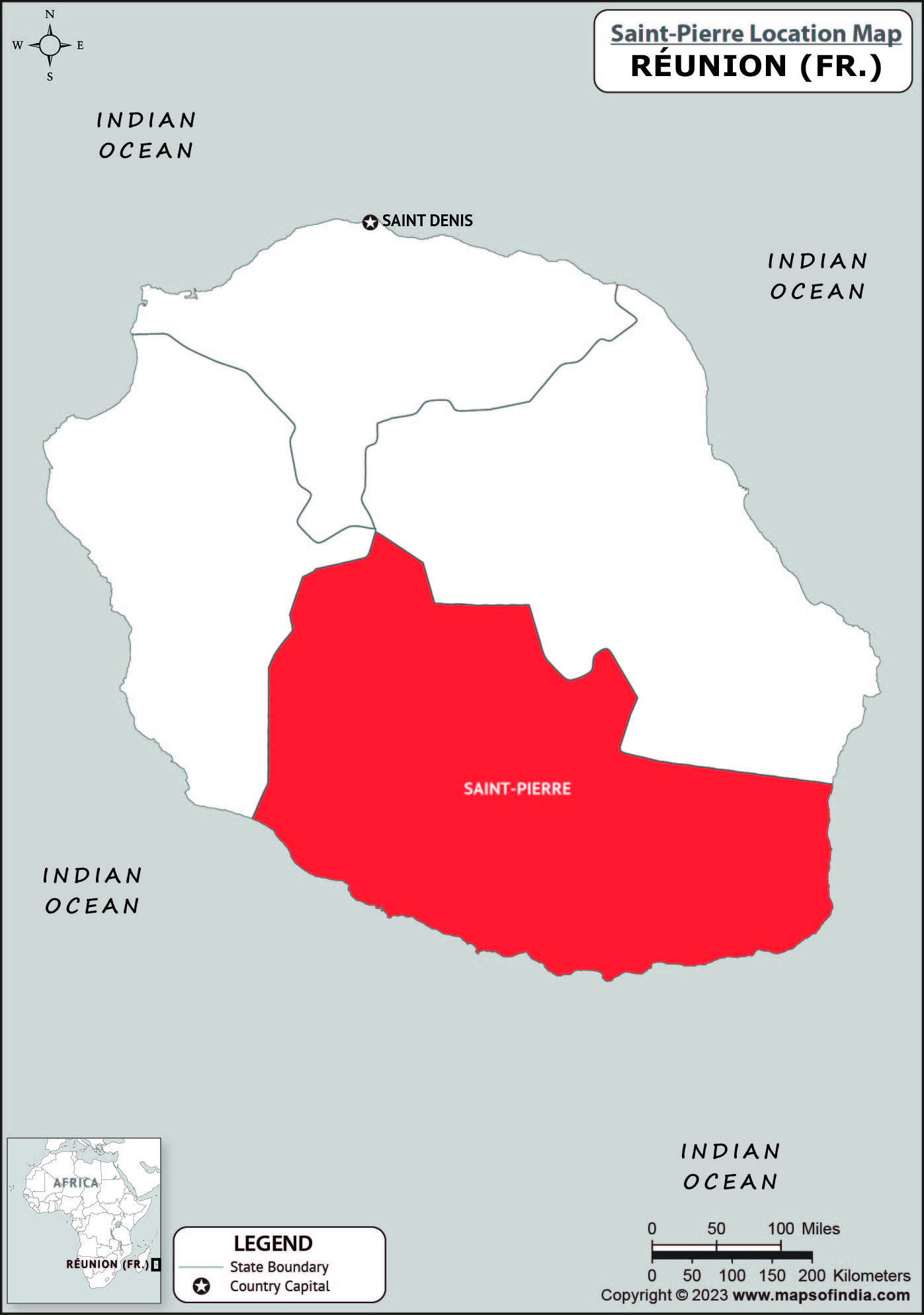 Where is Saint Pierre Located in Reunion? | Saint Pierre Location Map ...