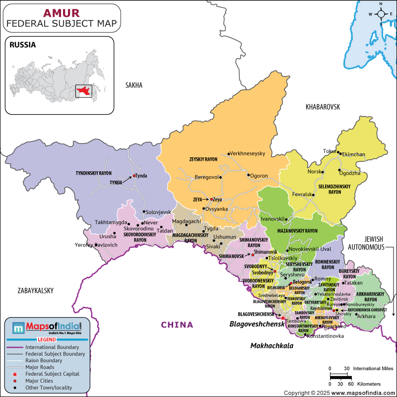 Amur Oblast, Russia – Geography, History & Map