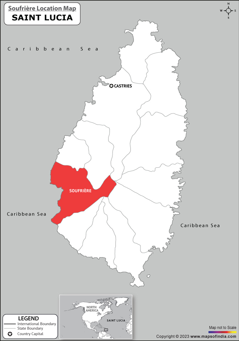 Soufriere, Google Map, Saint Lucia | Google Map of Soufriere Satellite View