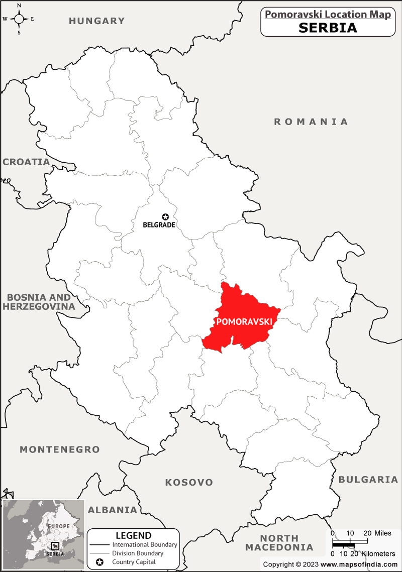 Where is Pomoravski Located in Serbia? | Pomoravski Location Map in the ...