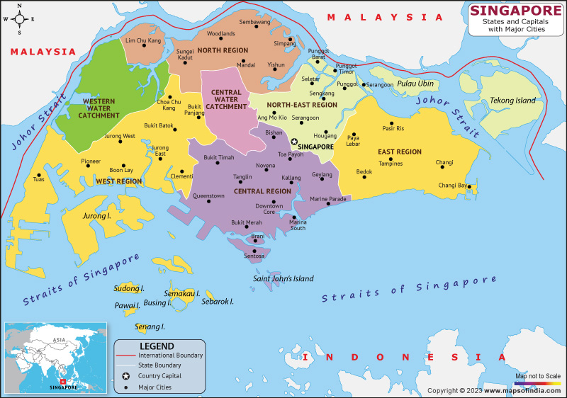 Singapore Map HD Political Map Of Singapore Singapore Map HD Political Map Of Singapore