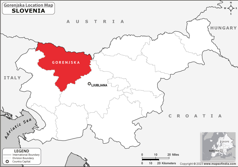 Where is Gorenjska Located in Slovenia? | Gorenjska Location Map in the ...