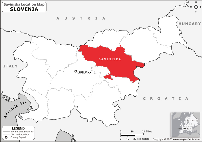 Where is Savinjska Located in Serbia? | Savinjska Location Map in the ...