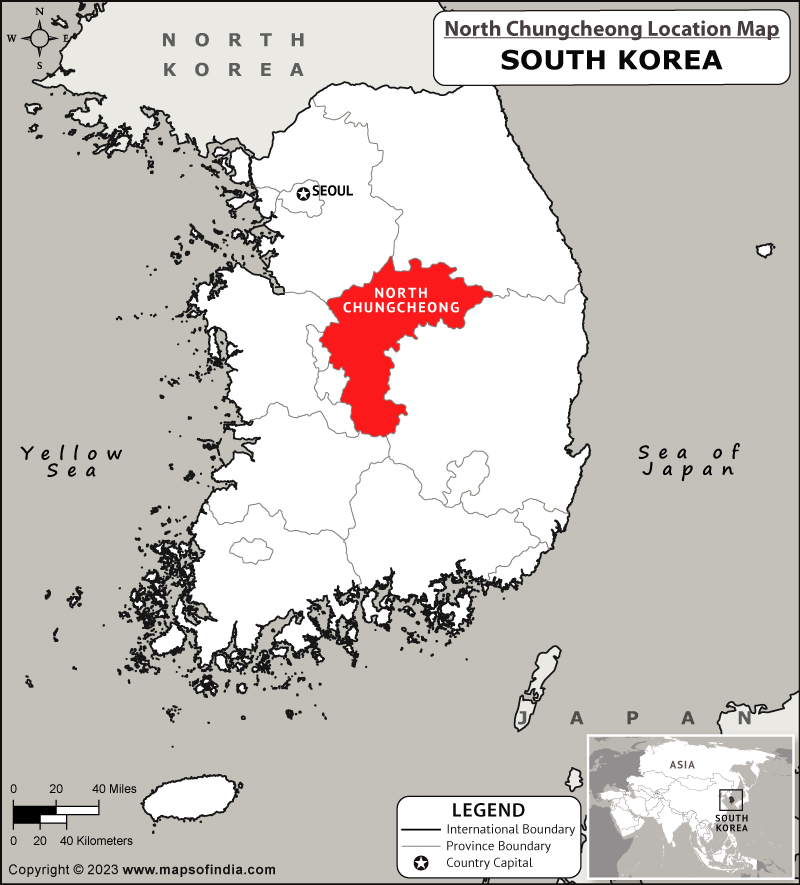 Where is North Chungcheong Located in South Korea? | North Chungcheong ...