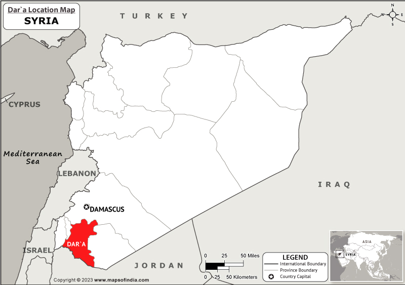 Dar A, Google Map, Syria | Google Map of Dar A Satellite View